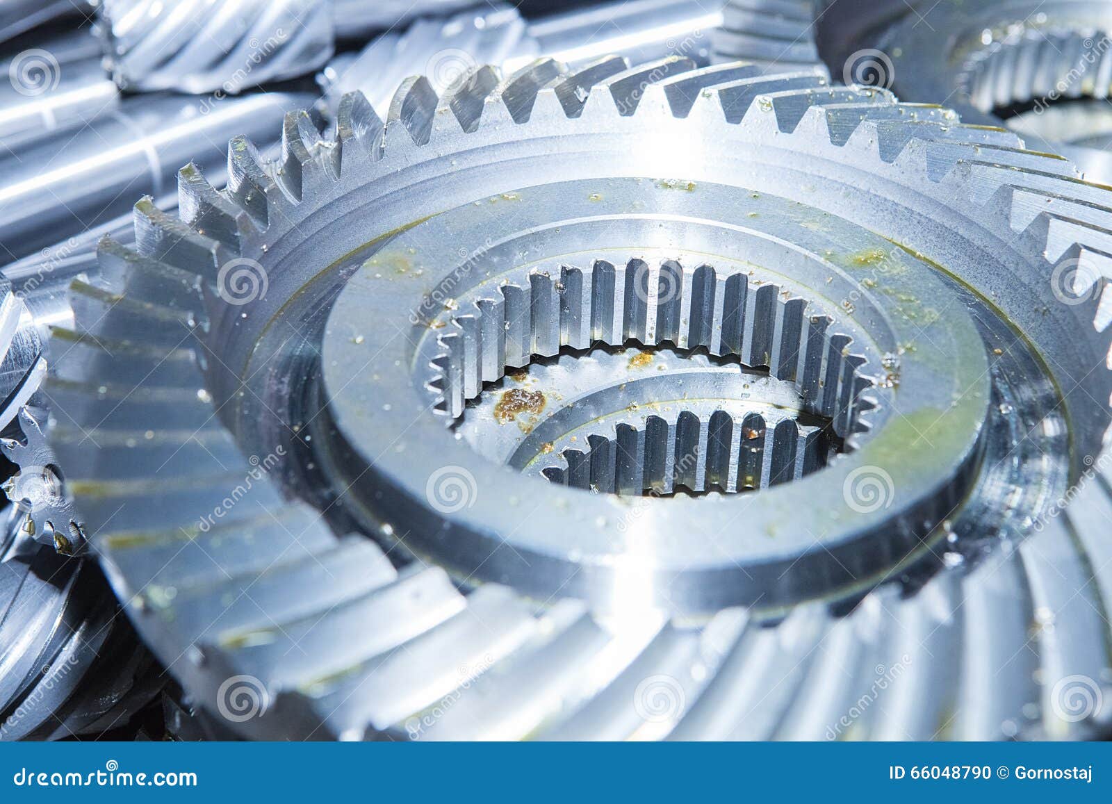 Real stainless steel gears stock photo. Image of background - 66048790