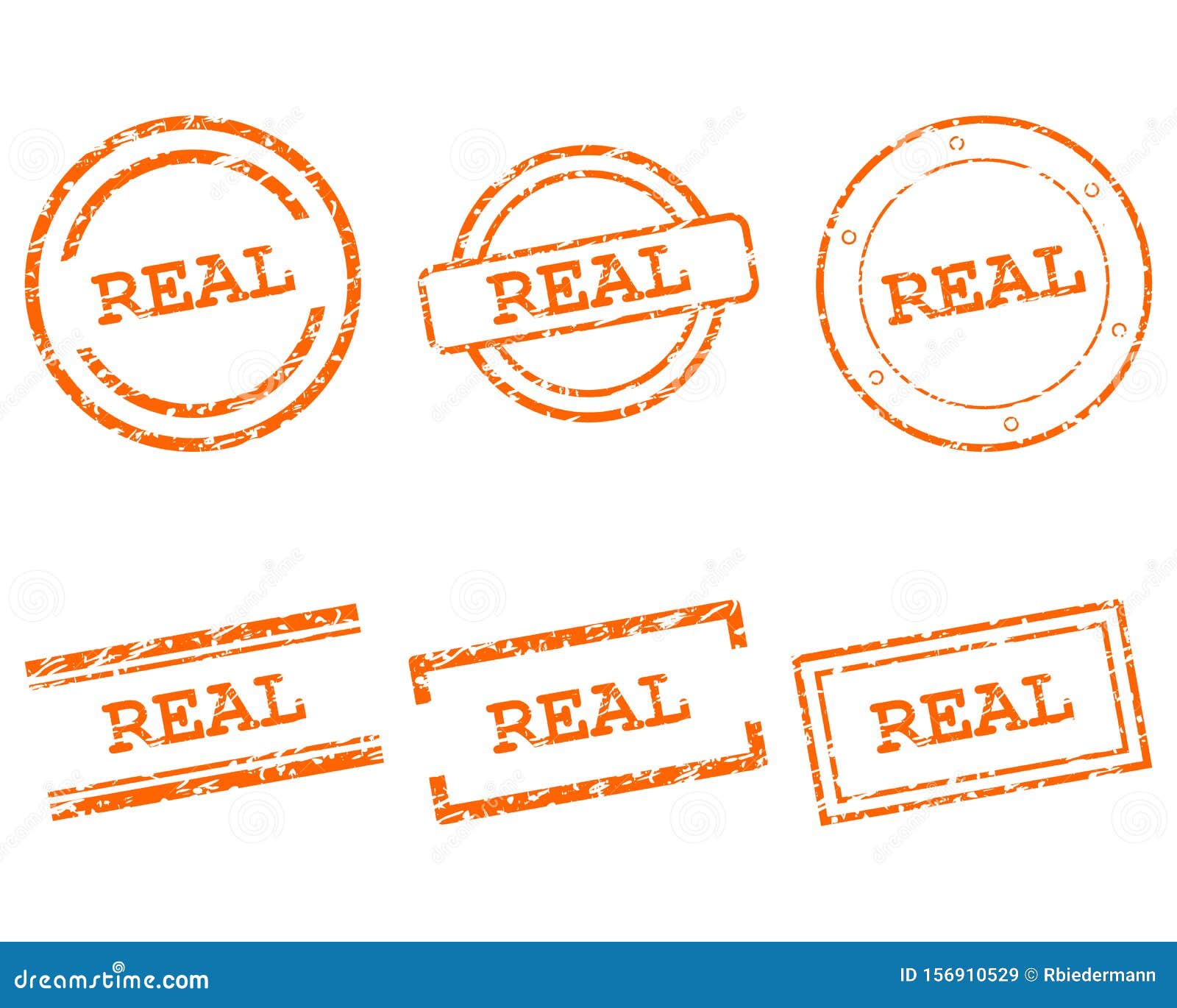 Real stamps stock vector. Illustration of real, rubber - 156910529