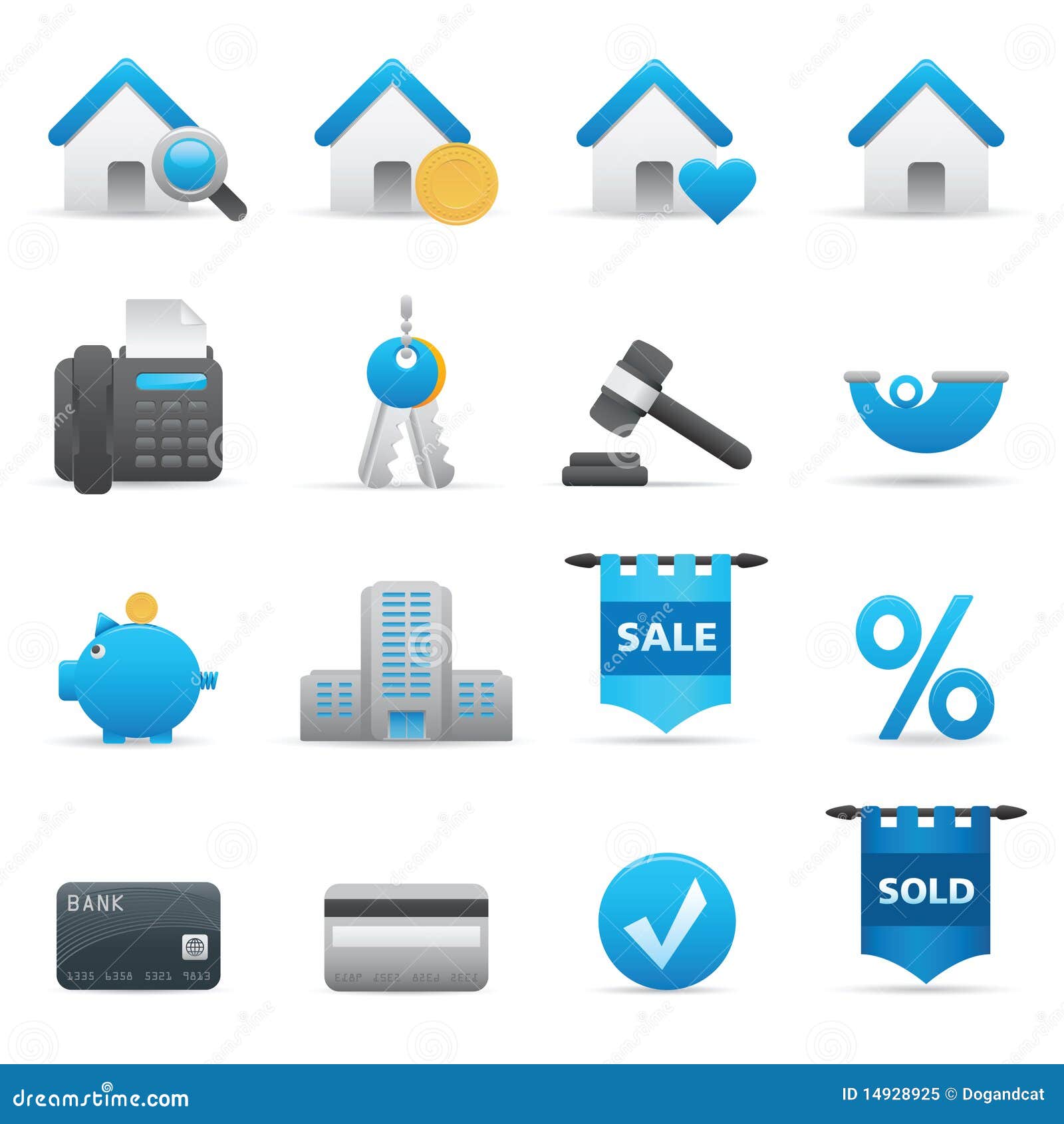 Real State Icons | Indigo Serie 01 Stock Vector - Illustration of deal ...