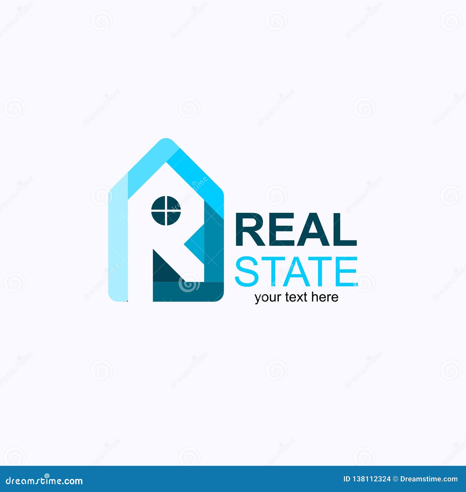 Real State logo R Letter stock vector. Illustration of modern - 138112324