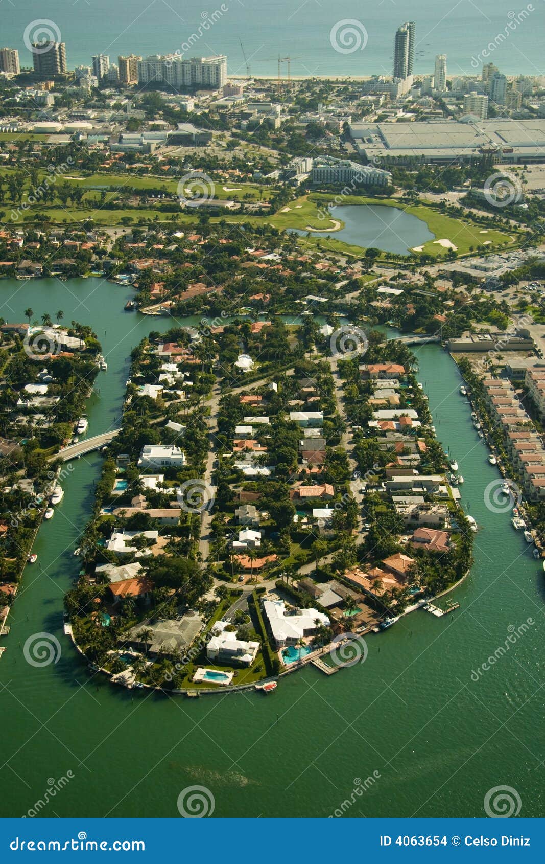 Miami city coastline stock photo. Image of shoreline, coastal - 4063654