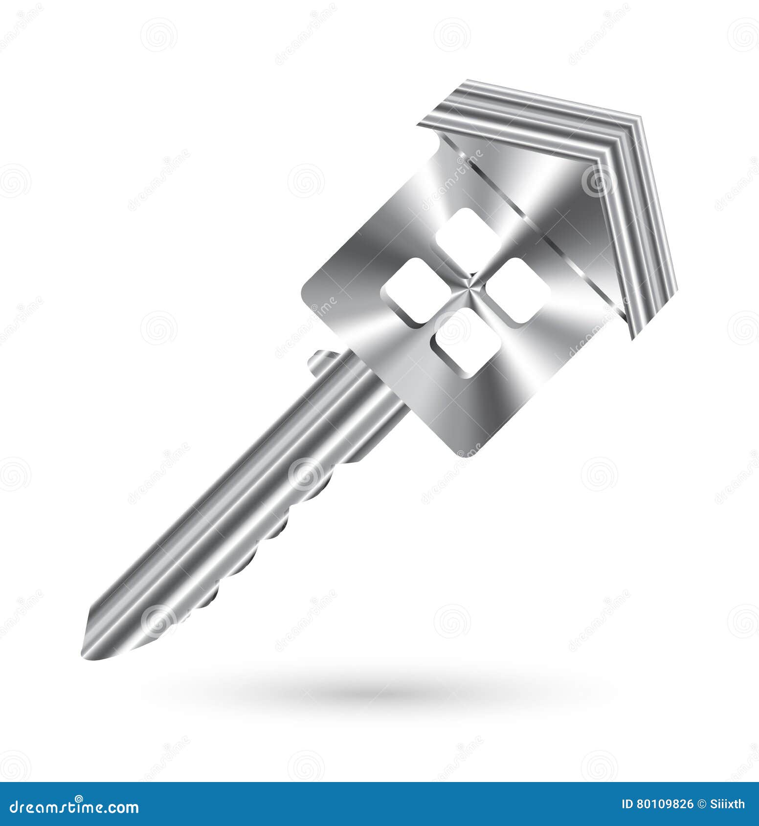 Real steel house home key stock vector. Illustration of grey - 80109826