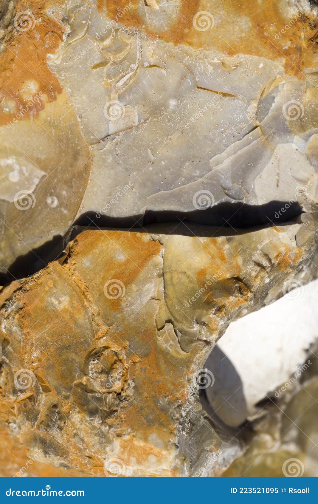 Porous Banded Limestone Rock Closeup Stock Image | CartoonDealer.com ...