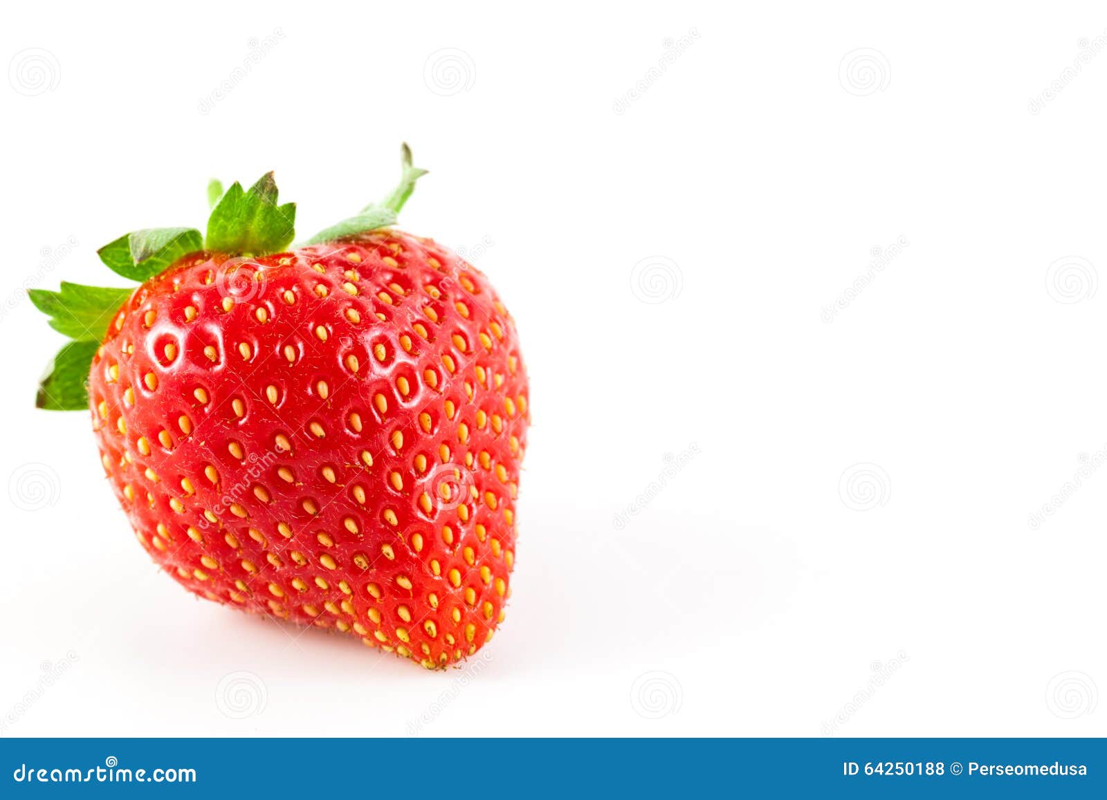 Real strawberry stock photo. Image of organic, green - 64250188