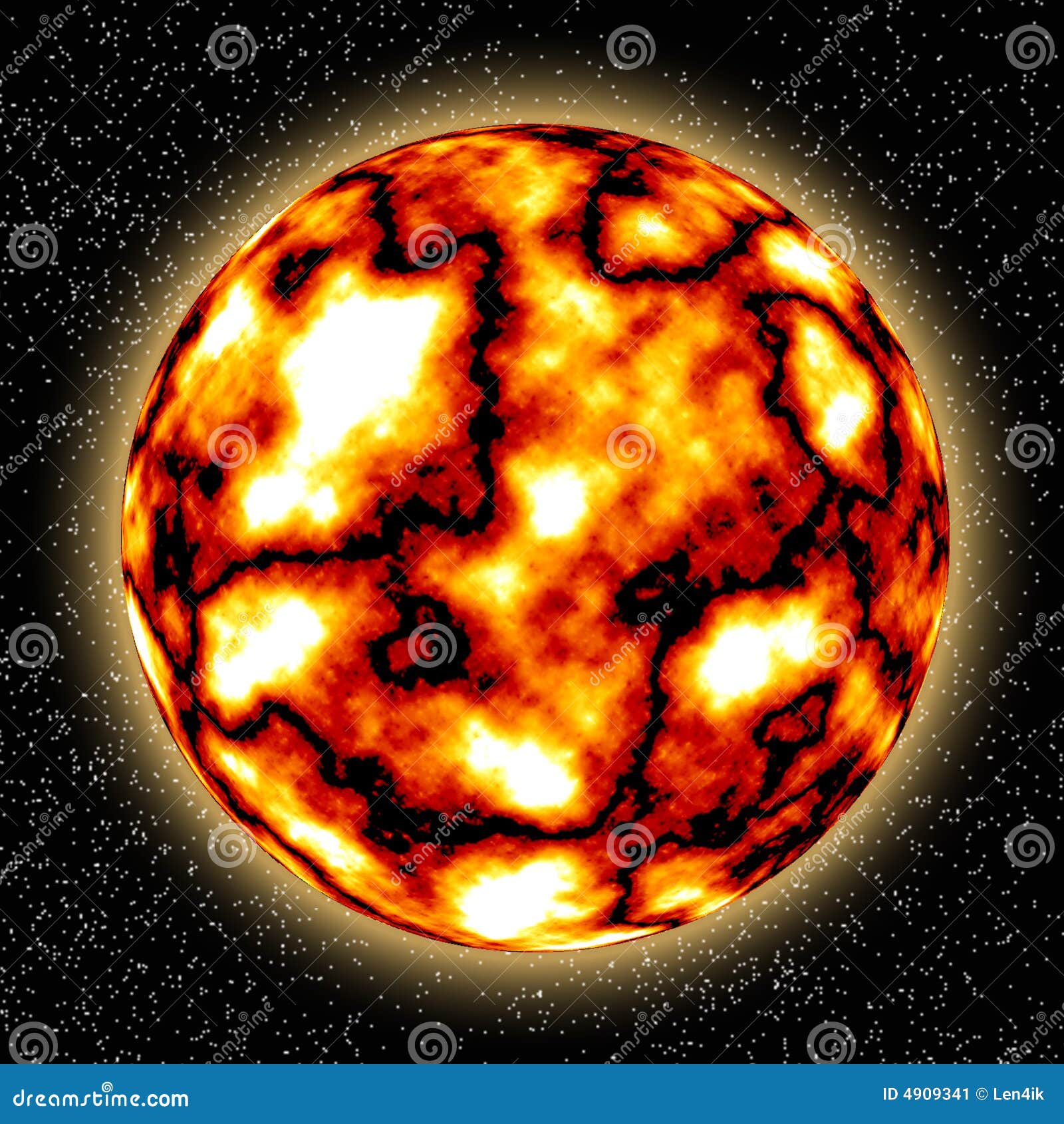 The Real Sun on the Sky with Stars Stock Illustration - Illustration of ...