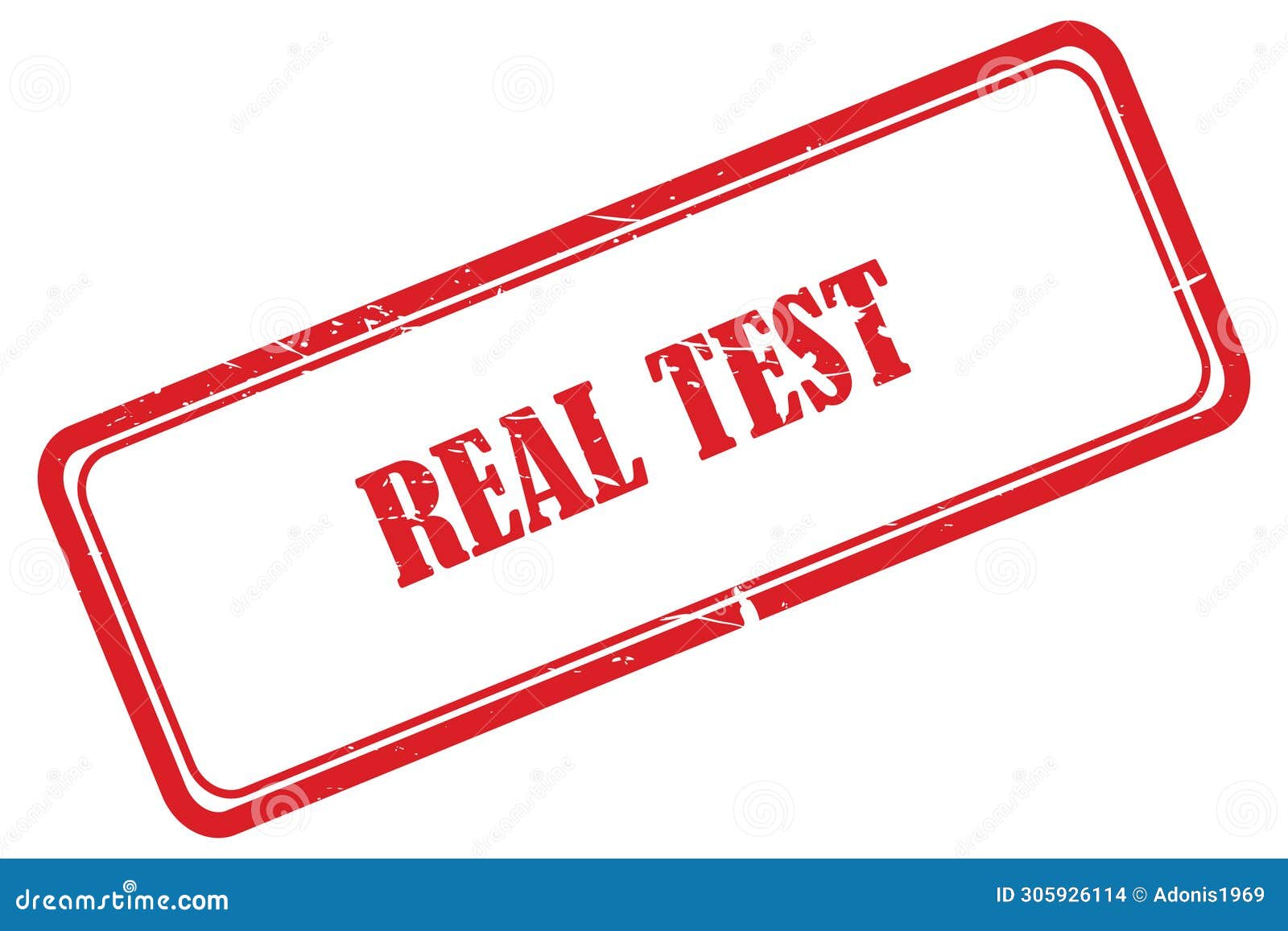 Real test stamp on white stock illustration. Illustration of credible ...