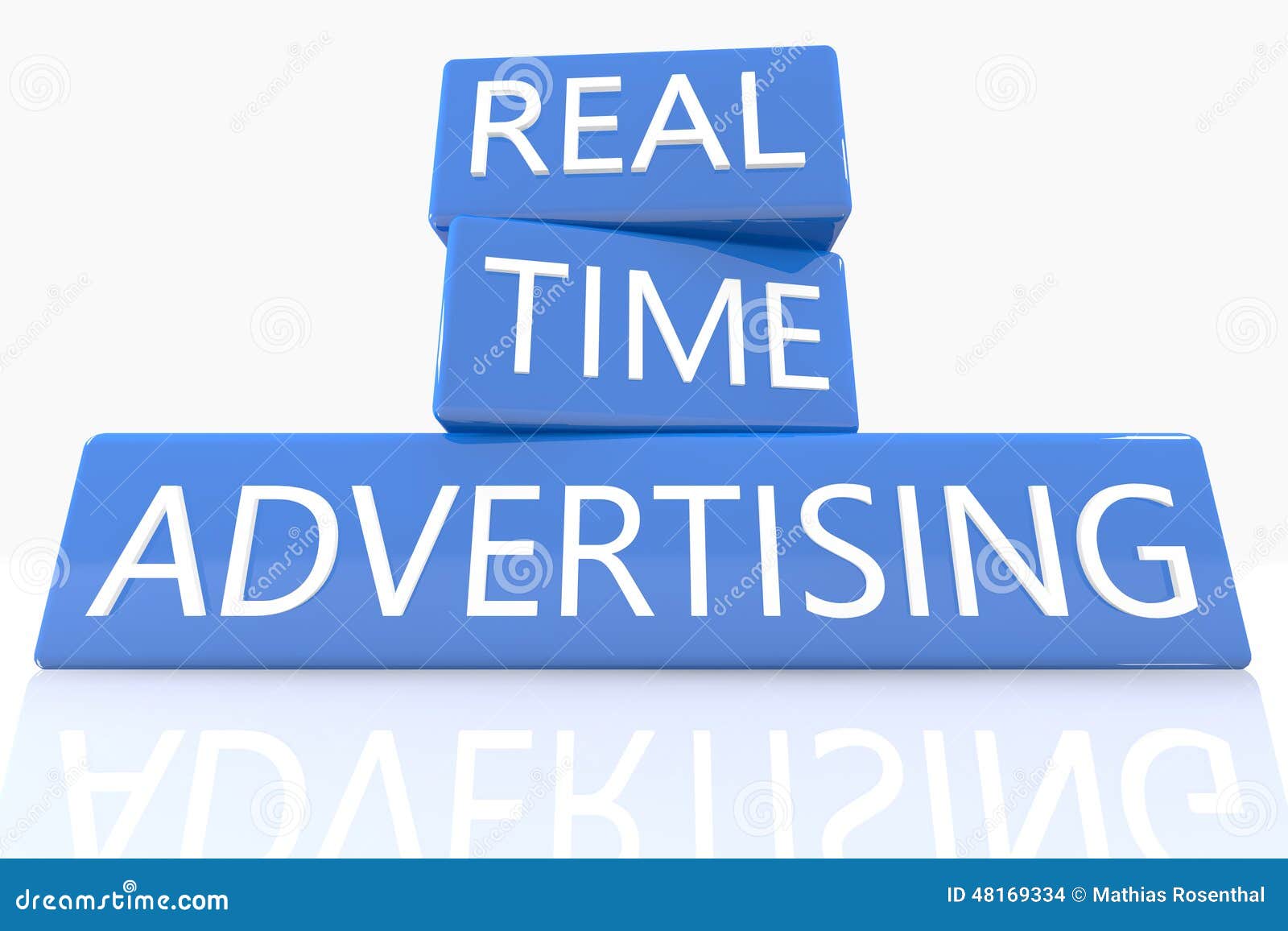 Real Time Advertising stock photo. Image of market, business - 48169334
