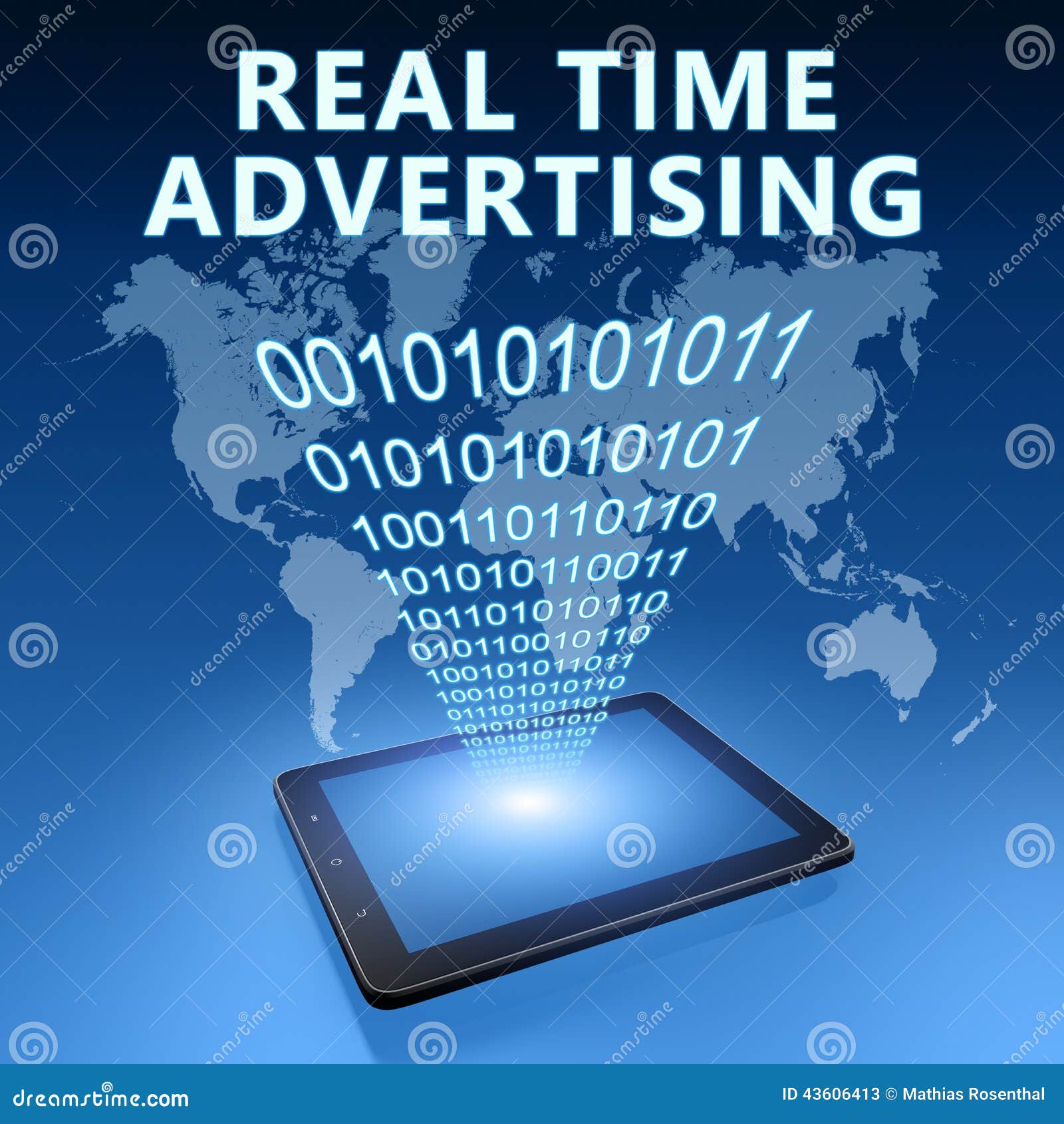 Real Time Advertising stock image. Image of search, development - 43606413