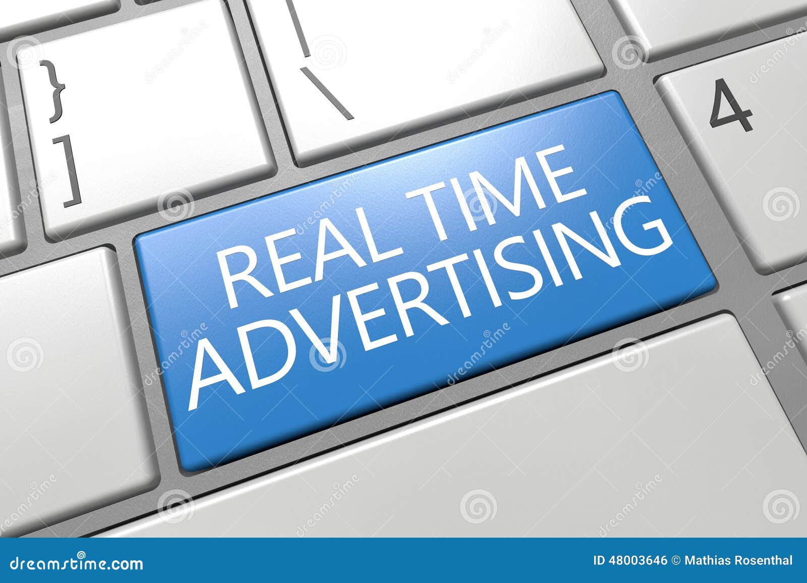 Real Time Advertising stock illustration. Illustration of real - 48003646