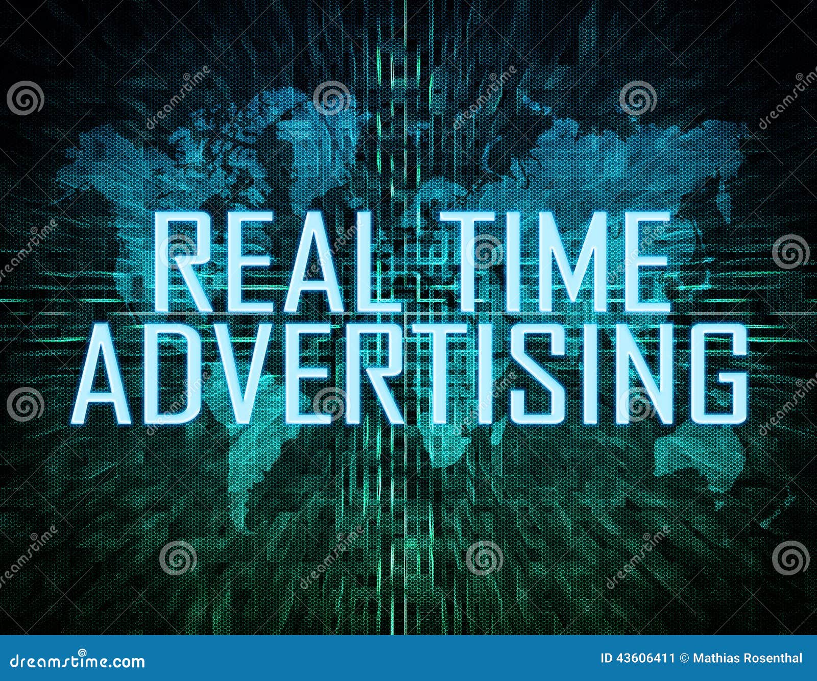 Real Time Advertising stock image. Image of impression - 43606411