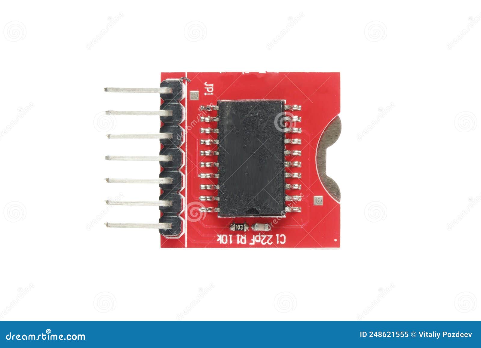 Real Time Clock Module Module Isolated on White Background Stock Image ...