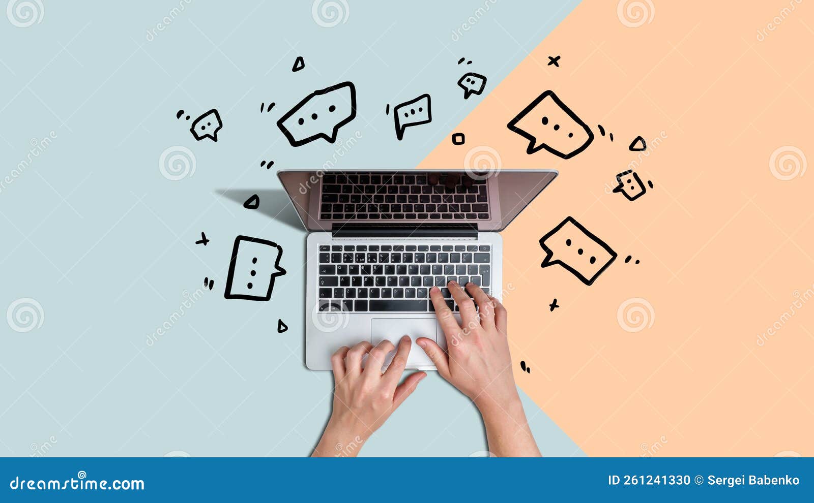 Real-time Computer Network Messaging Facility. Person Chatting Using ...