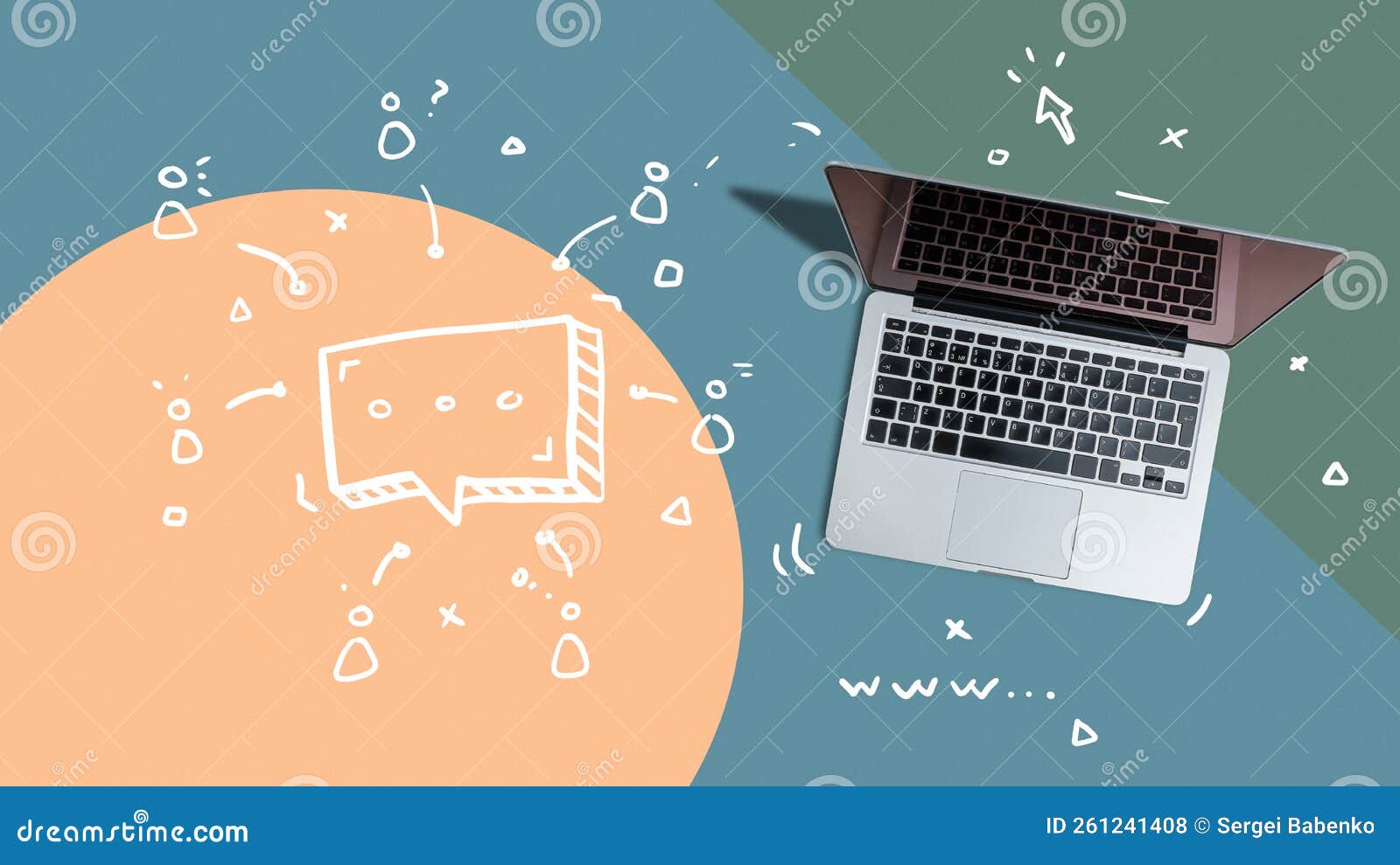 Real-time Computer Network Messaging Facility. Person Chatting Using ...