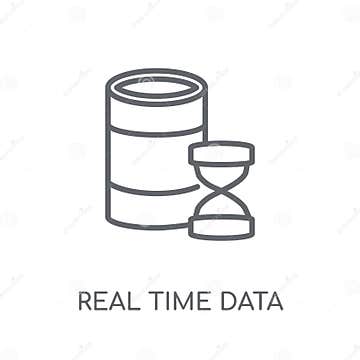 Real Time Data Linear Icon. Modern Outline Real Time Data Logo C Stock ...