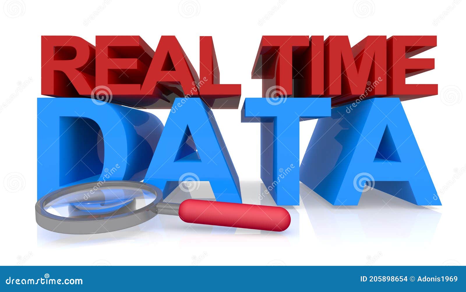 Real time data on white stock illustration. Illustration of reminder ...