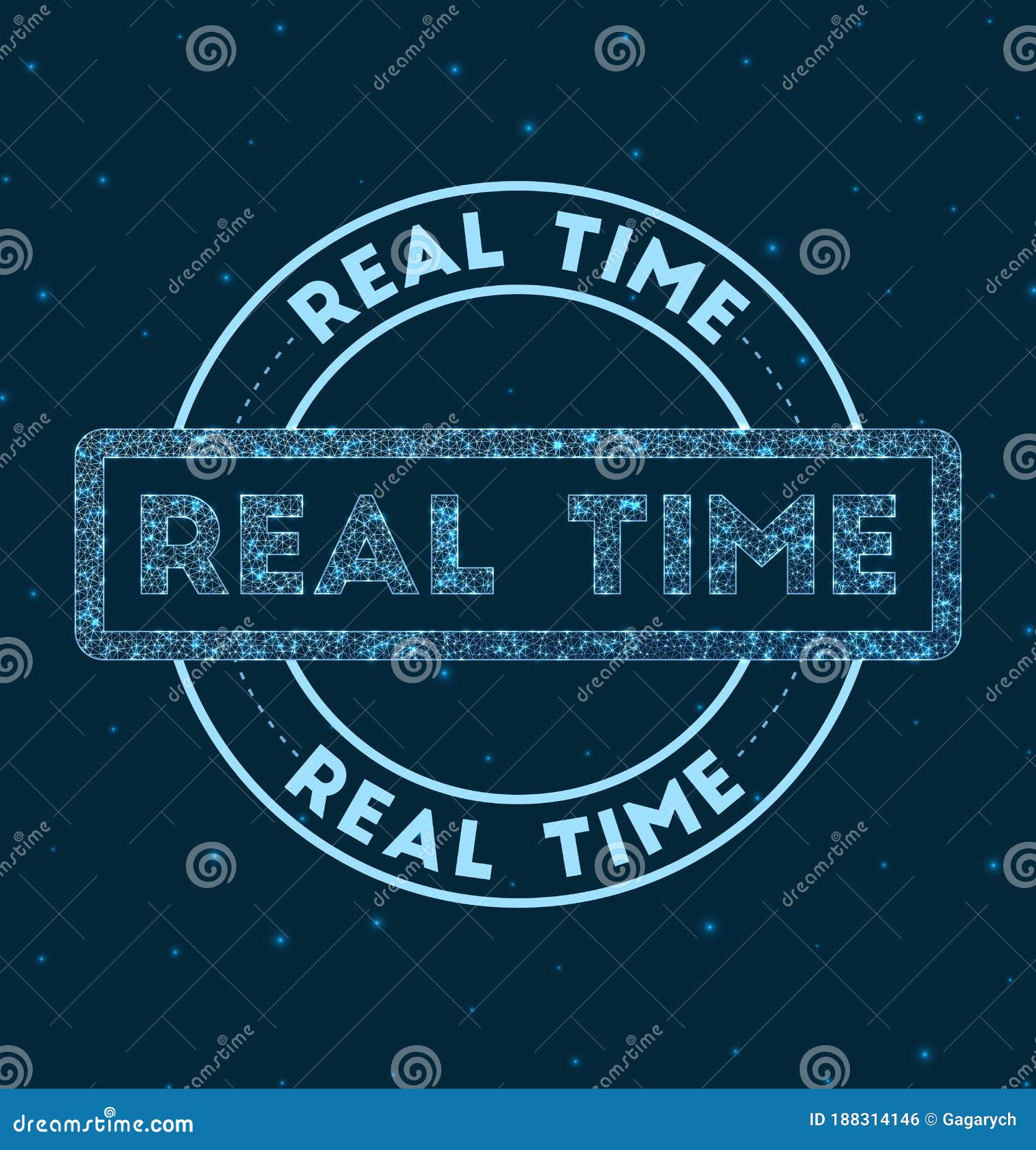 Real time. stock vector. Illustration of linear, communication - 188314146