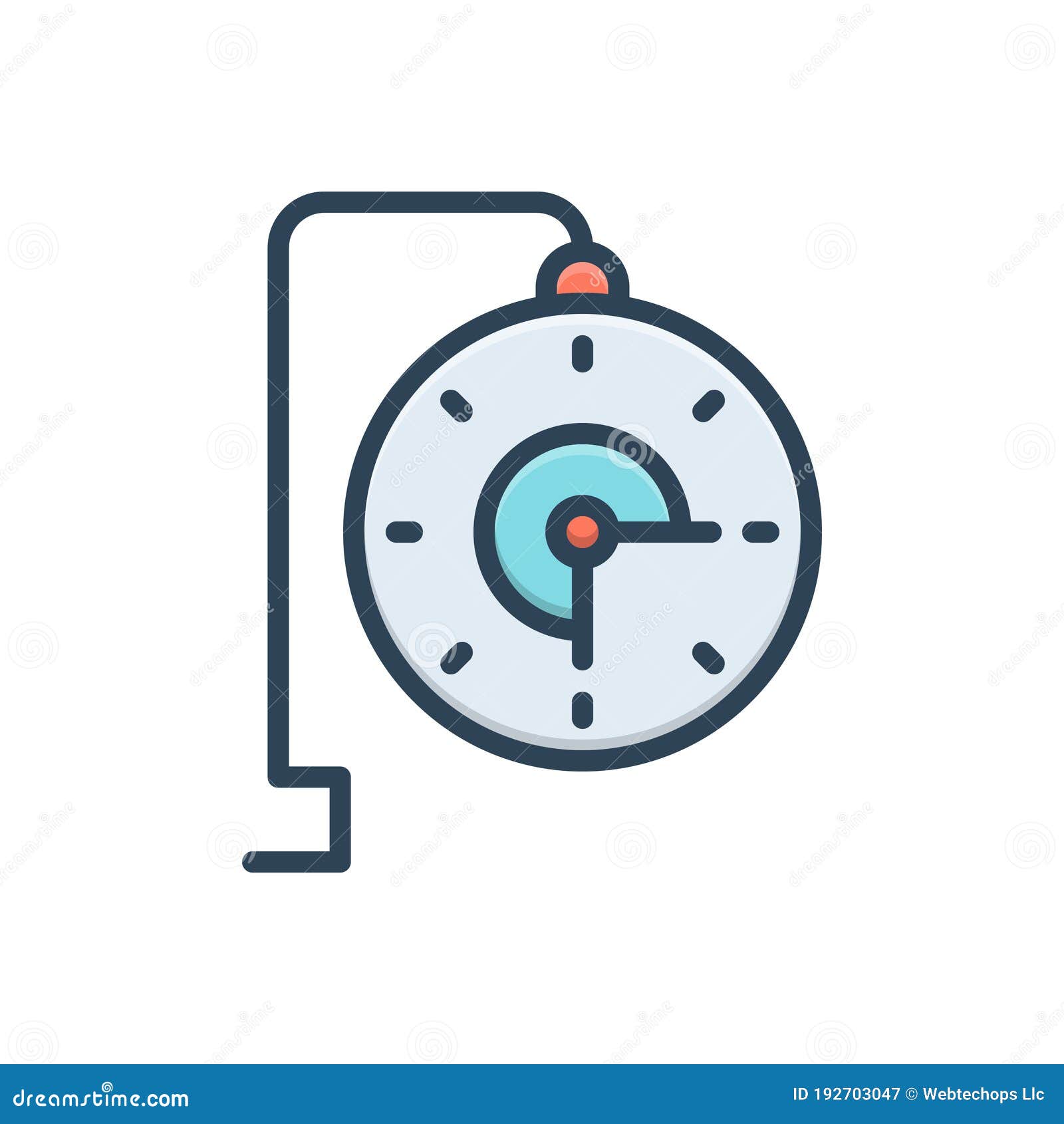 Color Illustration Icon for Real Time, Observation and Identification ...
