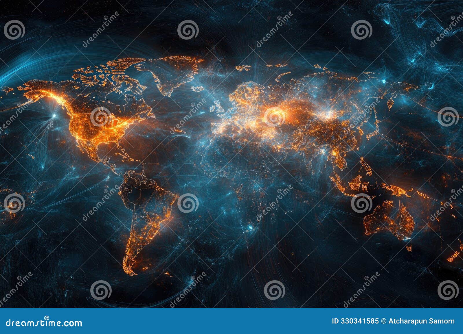 Real-Time Interactive Global E-Commerce Map Showing Transactions and ...