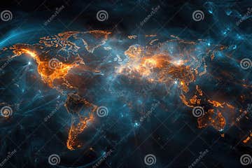 Real-Time Interactive Global E-Commerce Map Showing Transactions and ...