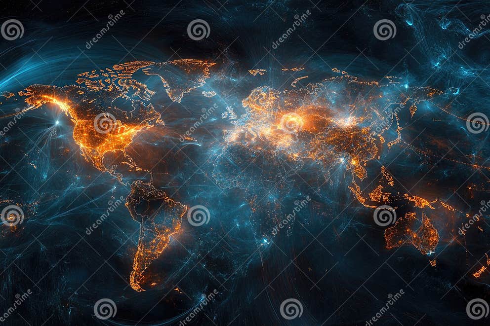 Real-Time Interactive Global E-Commerce Map Showing Transactions and ...