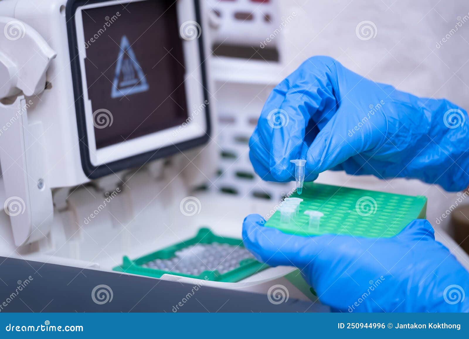 Real-time PCR for Identification of Pathogen Dna Stock Photo - Image of ...