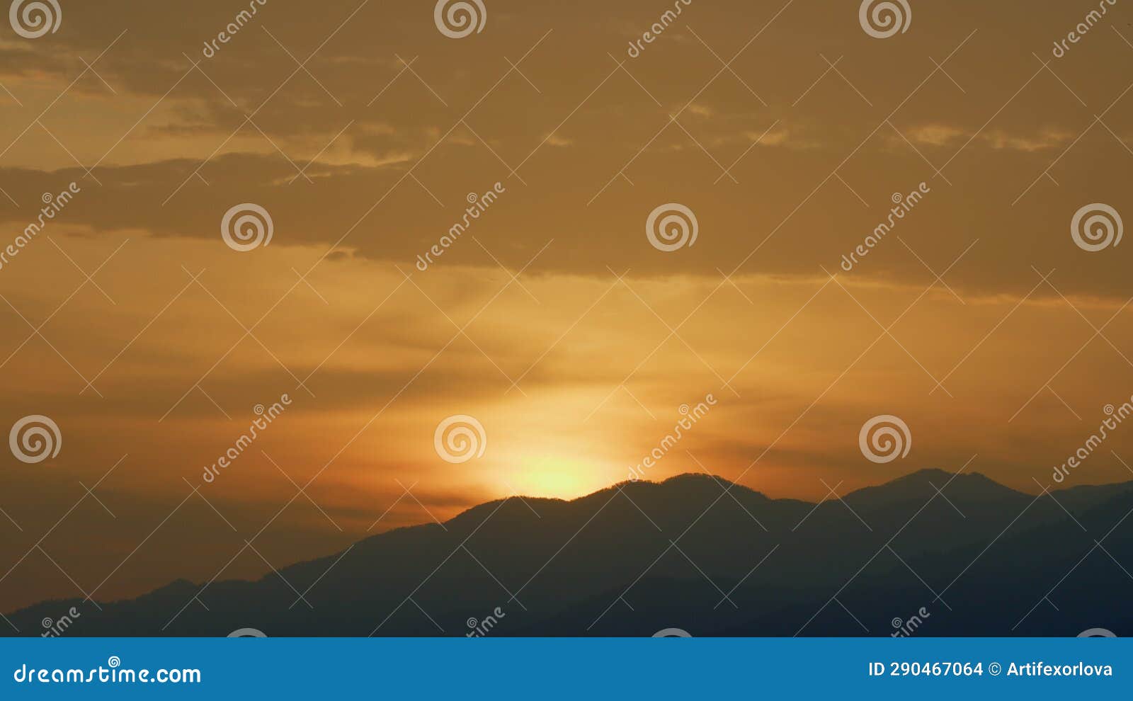 Sunrise in Mountains. Golden Gradient Background. Sunrise in the ...