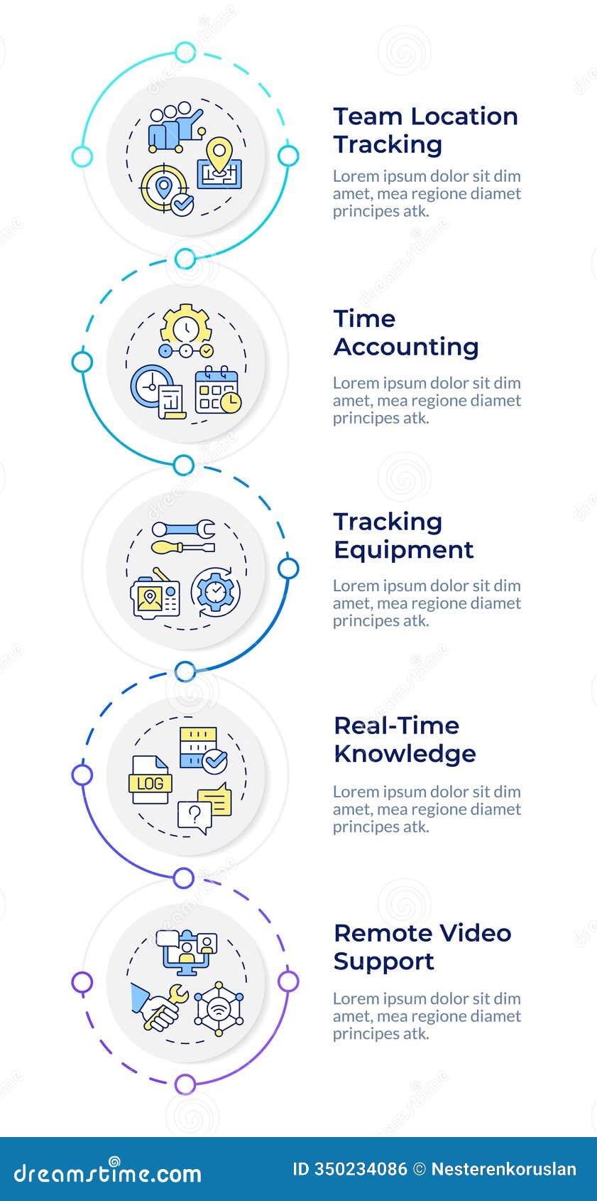 Real-time Tracking and Monitoring Infographic Design Templat Stock ...