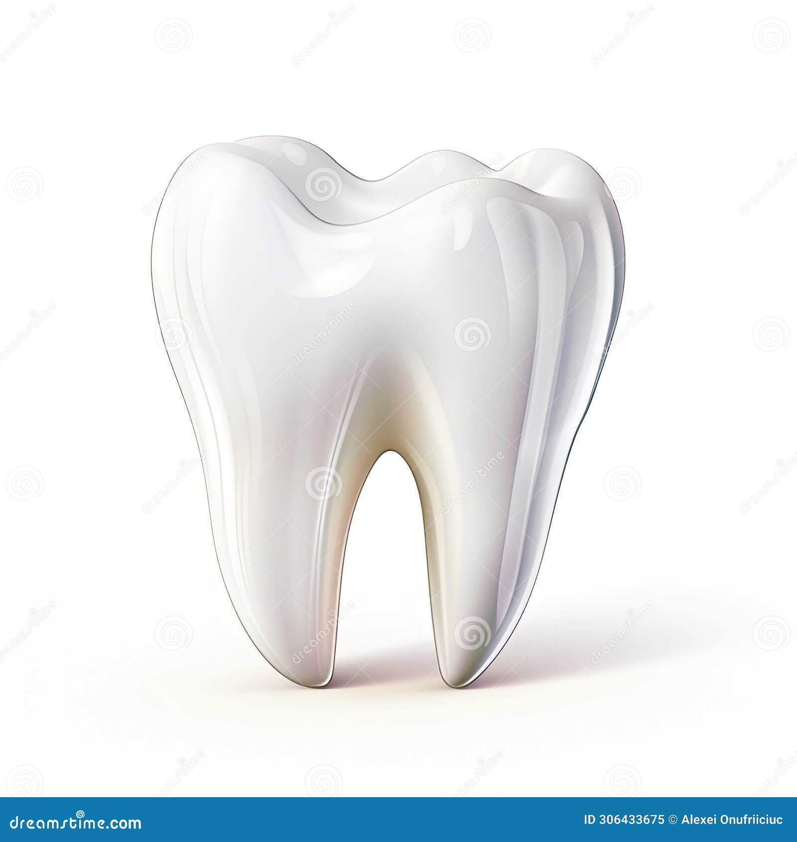 Real Tooth White on White Background Stock Illustration - Illustration ...