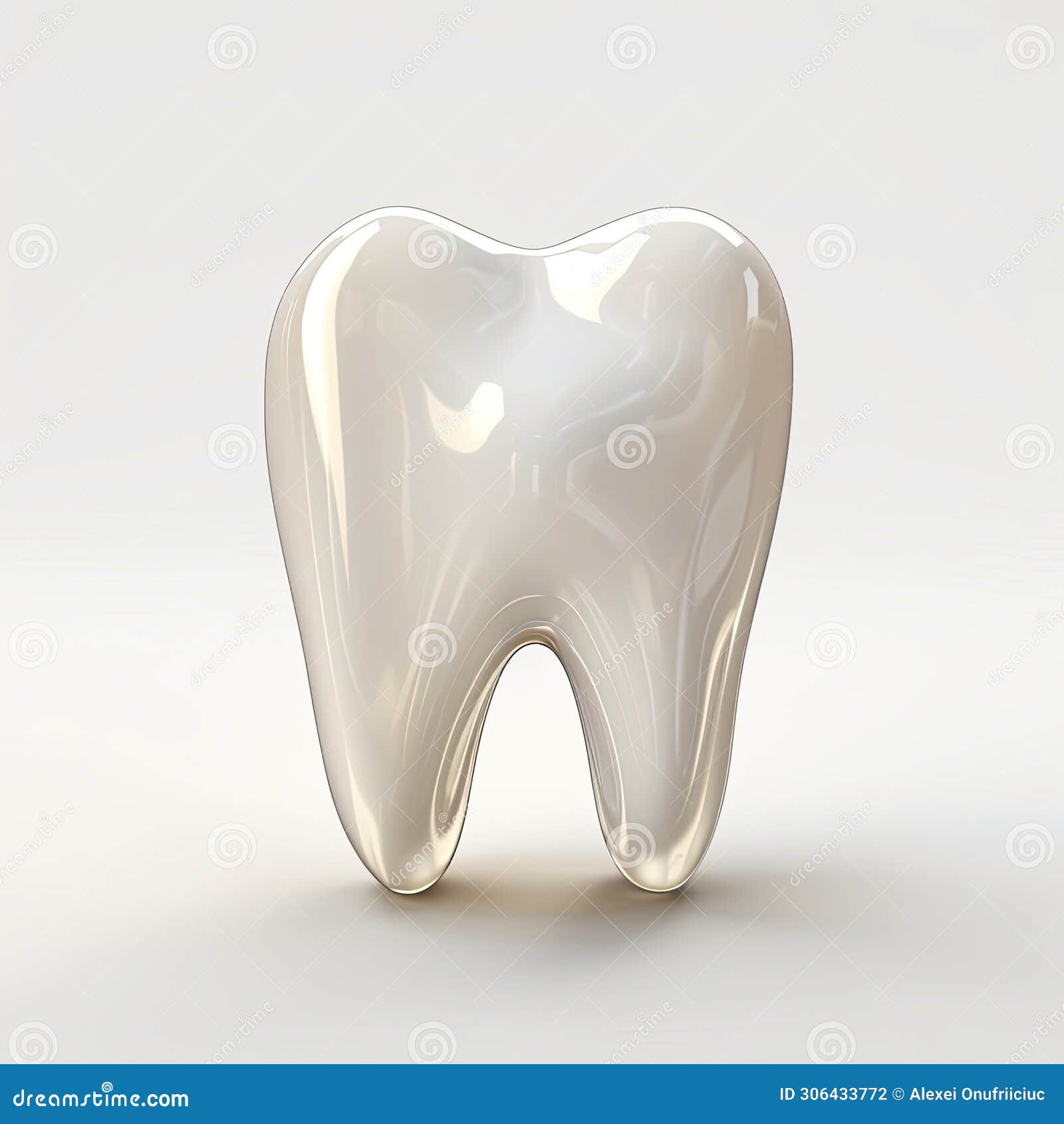Real Tooth White on White Background Stock Illustration - Illustration ...