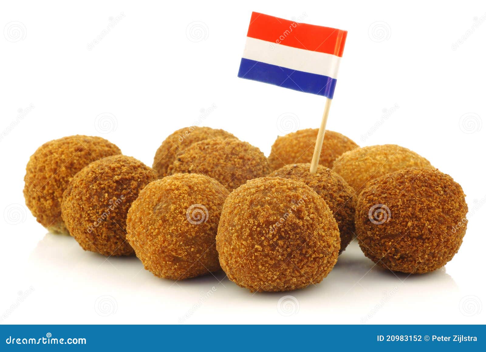 A Real Traditional Dutch Snack Called Bitterbal Stock Photography ...