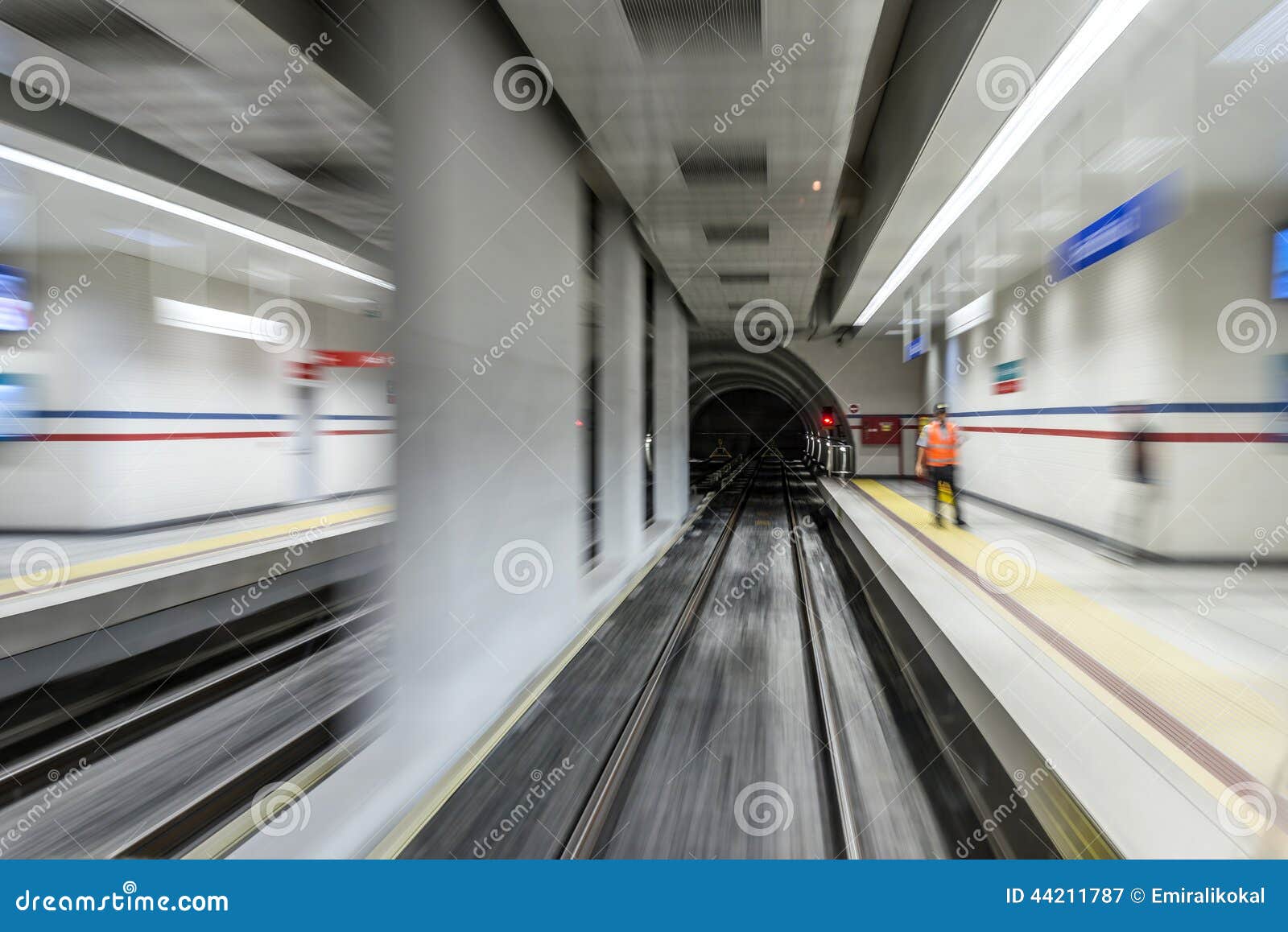 Real Tunnel with High Speed Stock Image - Image of motion, dirty: 44211787
