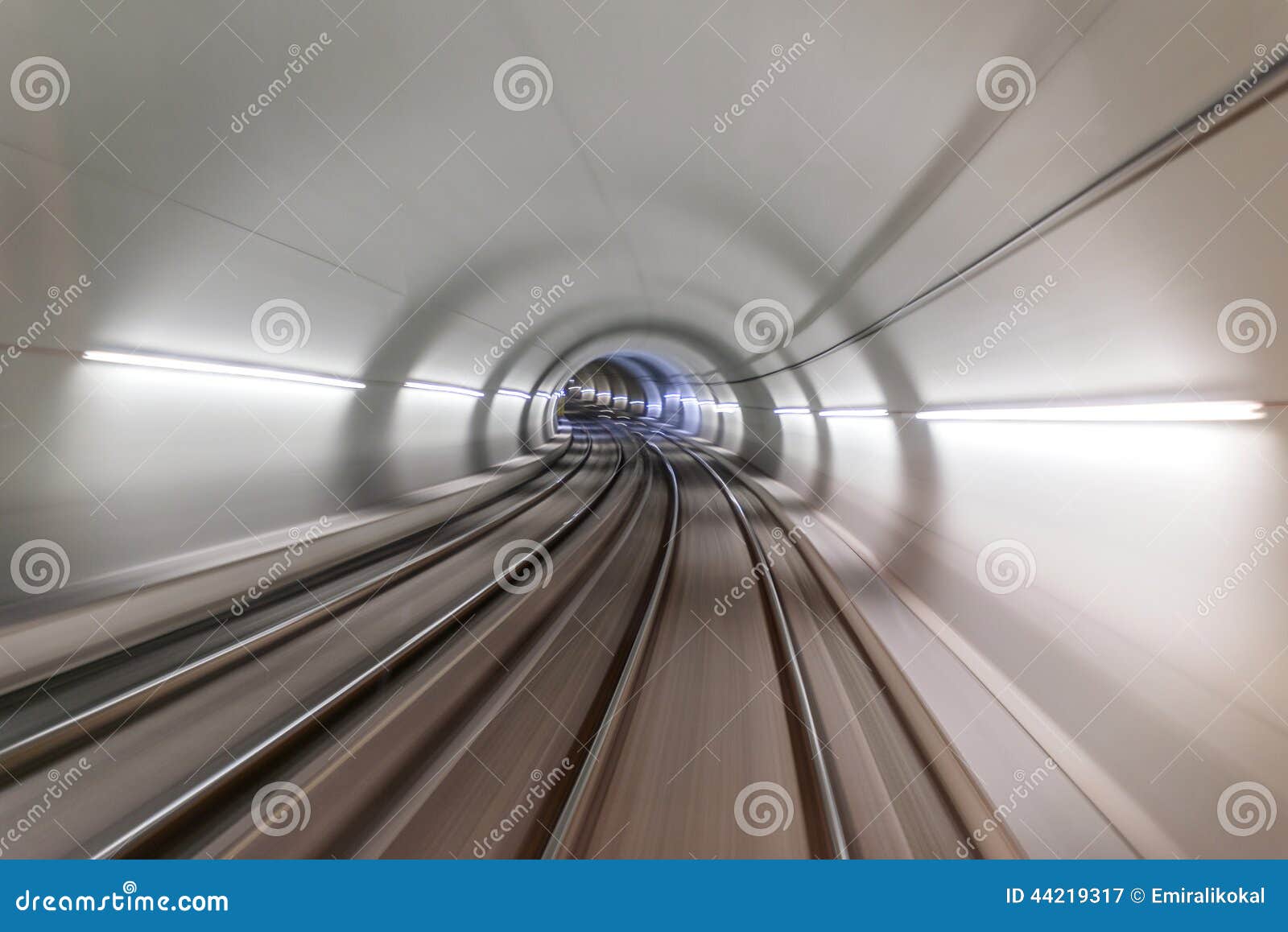 Real Tunnel with High Speed Stock Image - Image of station, high: 44219317