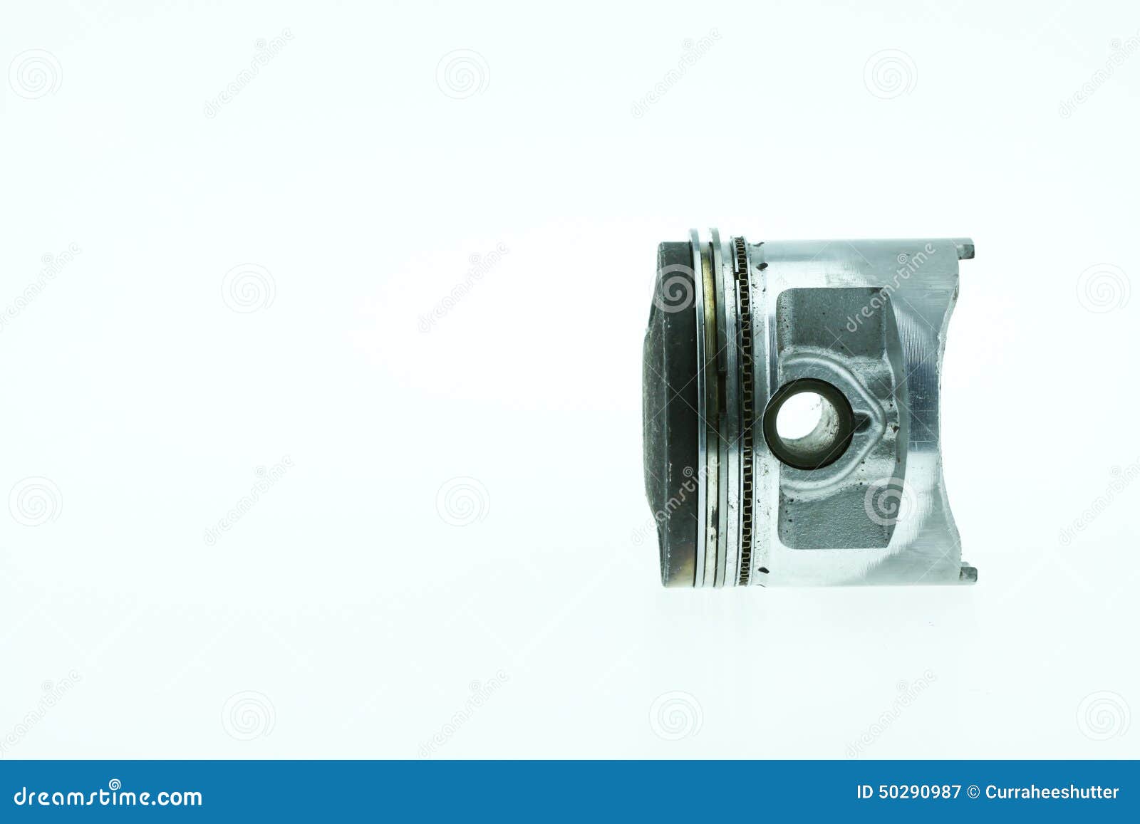 Real Used Aluminum Piston Isolated Over White Background Stock Image ...