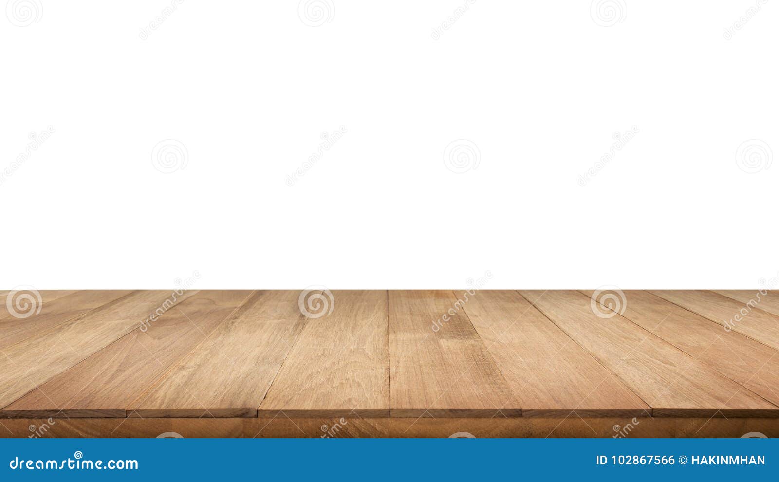 Real Wood Table Top Texture On White Background. Royalty-Free Stock ...
