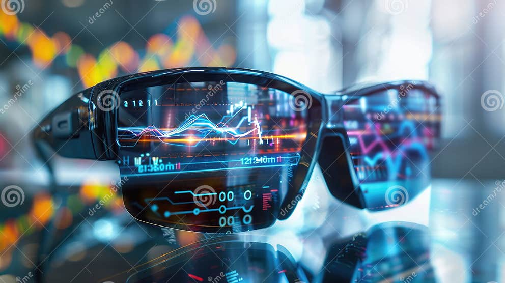 Real-world Data Visualizations Overlaid by Augmented Reality Glasses ...