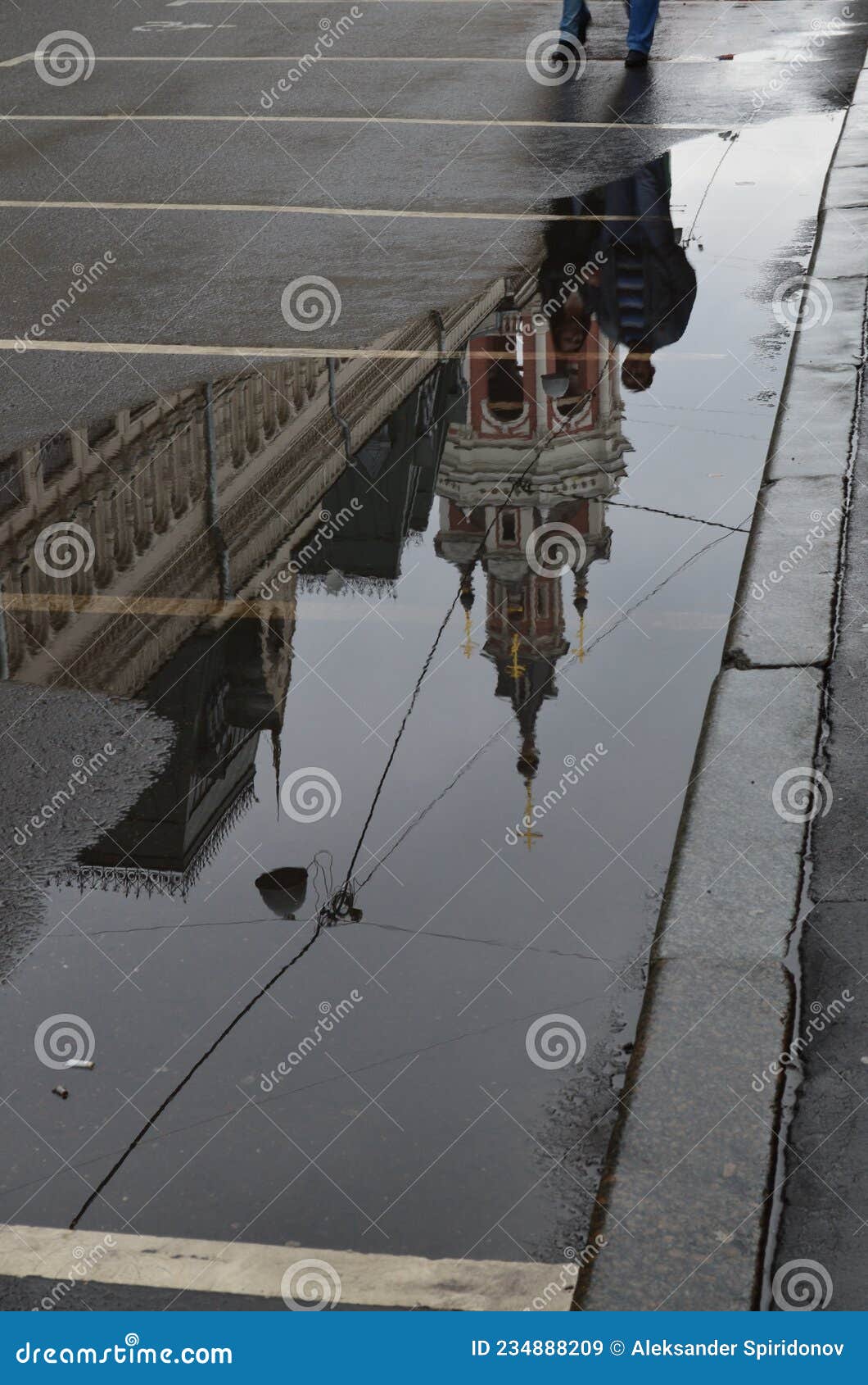 The Reflection of the Surrounding Reality on the Surface of the Puddles ...