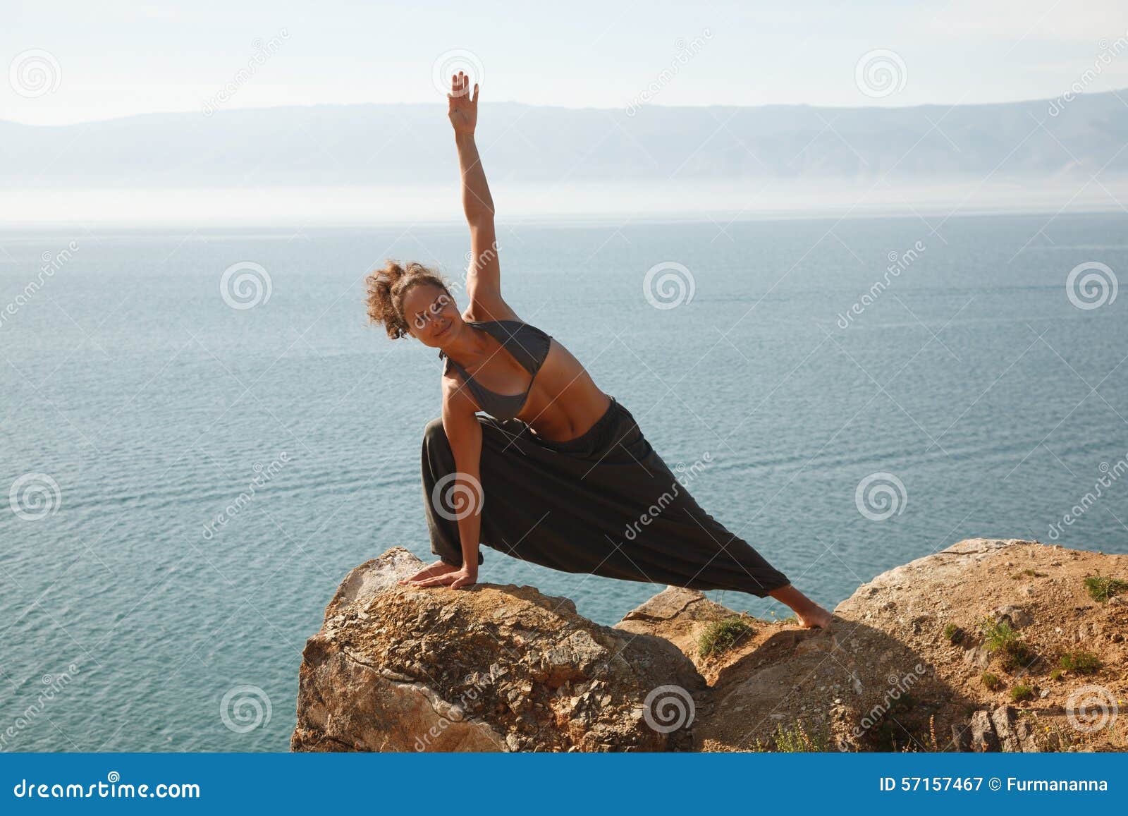 Real Yoga Instructor Practicing Stock Image - Image of healthy ...