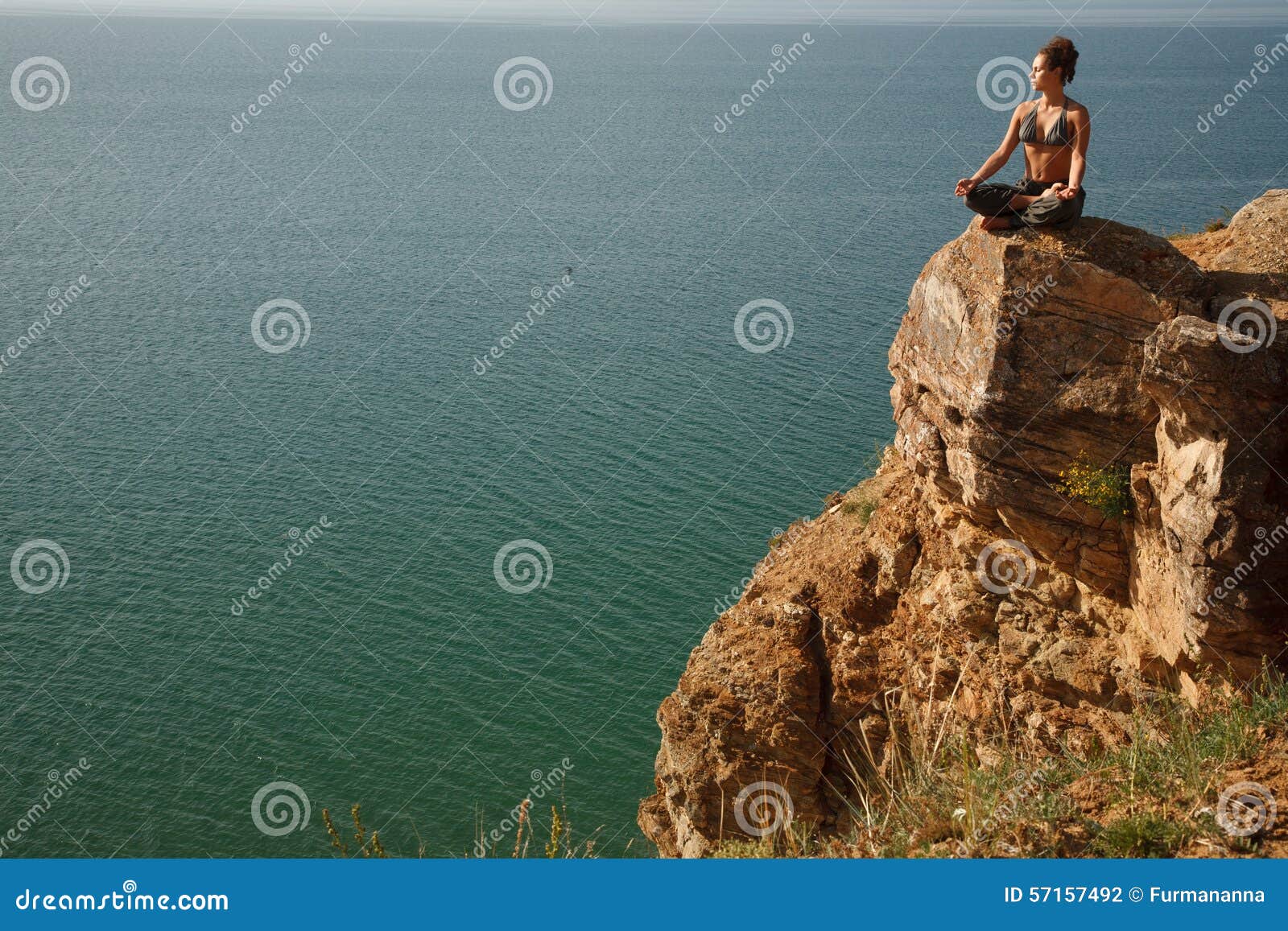 Real Yoga Instructor Practicing Stock Photo - Image of concentration ...