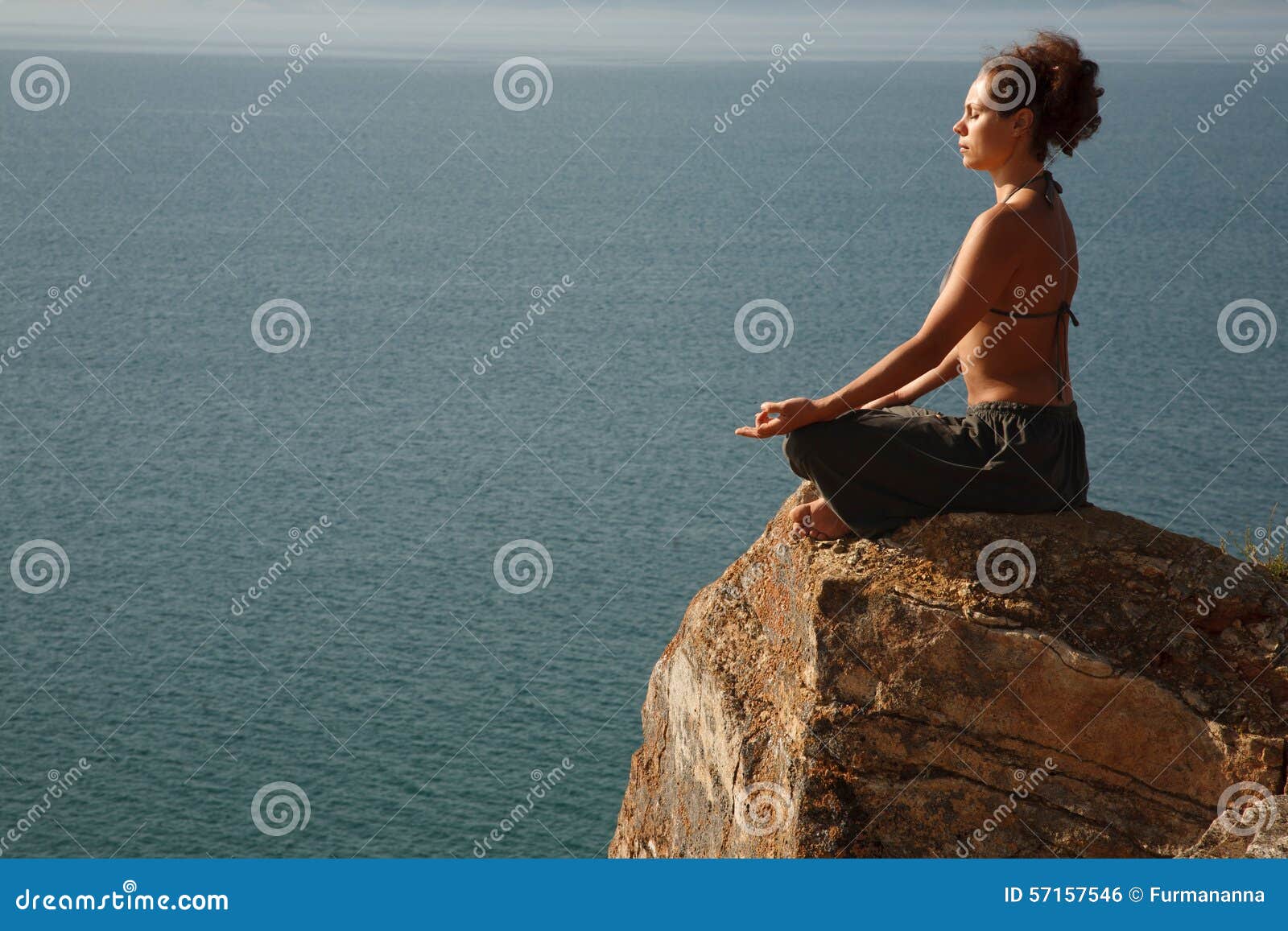 Real Yoga Instructor Practicing Stock Photo - Image of concentration ...