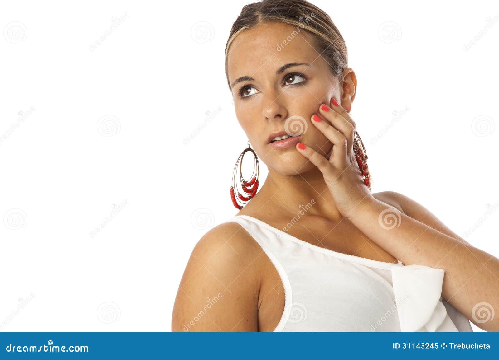 Real young beautiful woman stock image. Image of pretty - 31143245