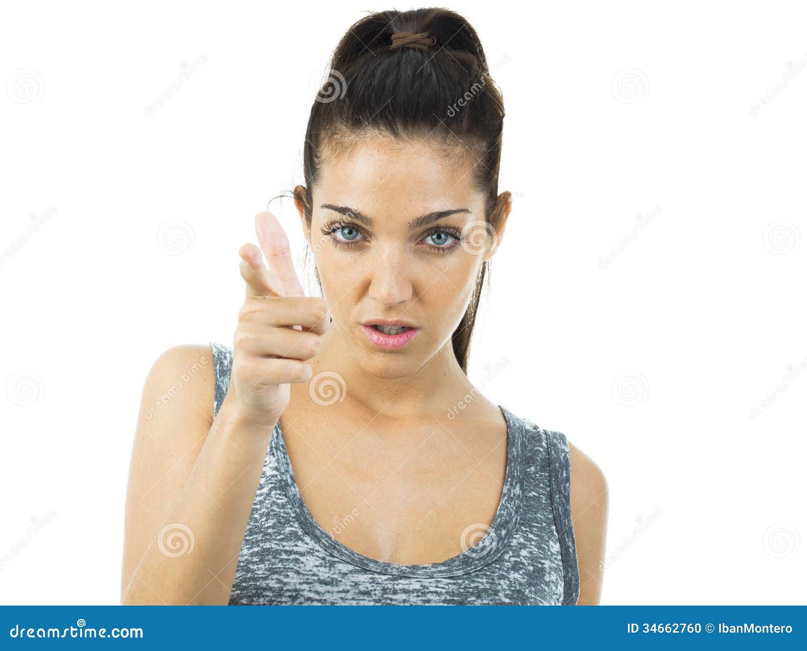 Real Young Woman Expression Stock Photo - Image of cute, face: 34662760