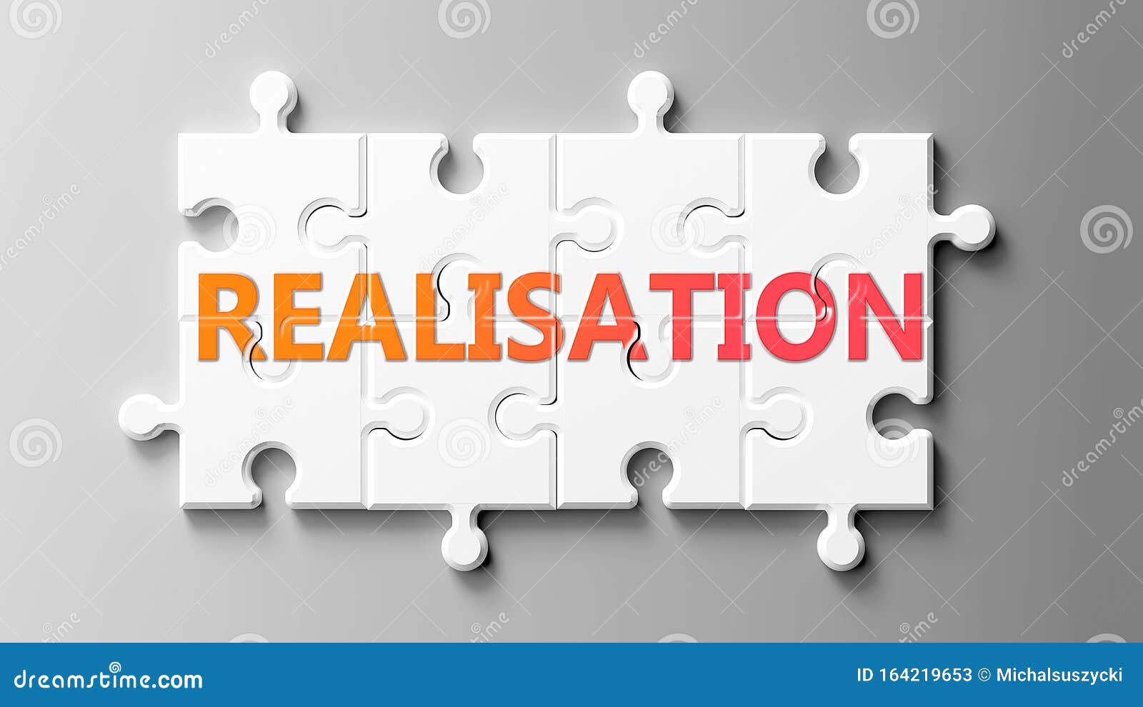 Realisation Complex Like a Puzzle - Pictured As Word Realisation on a ...