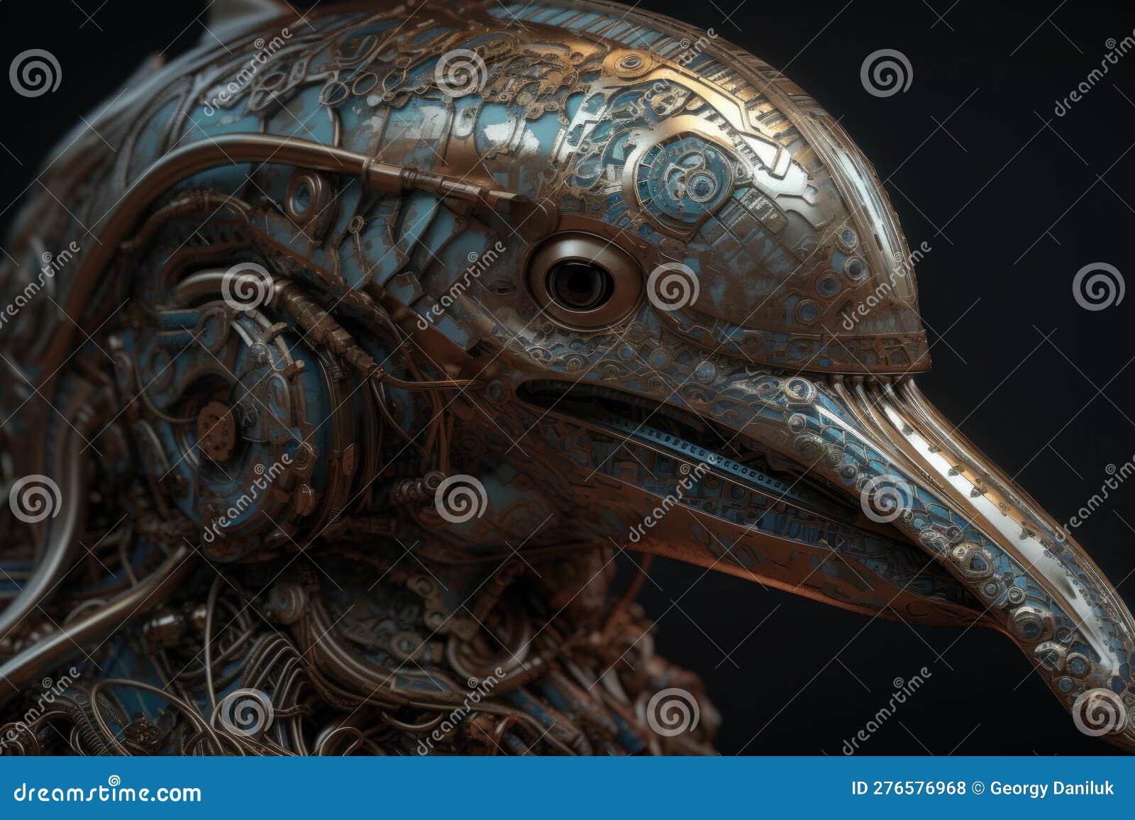 The Realistic 3D Dolphin Head: Detailed with Cinematic Lighting and ...