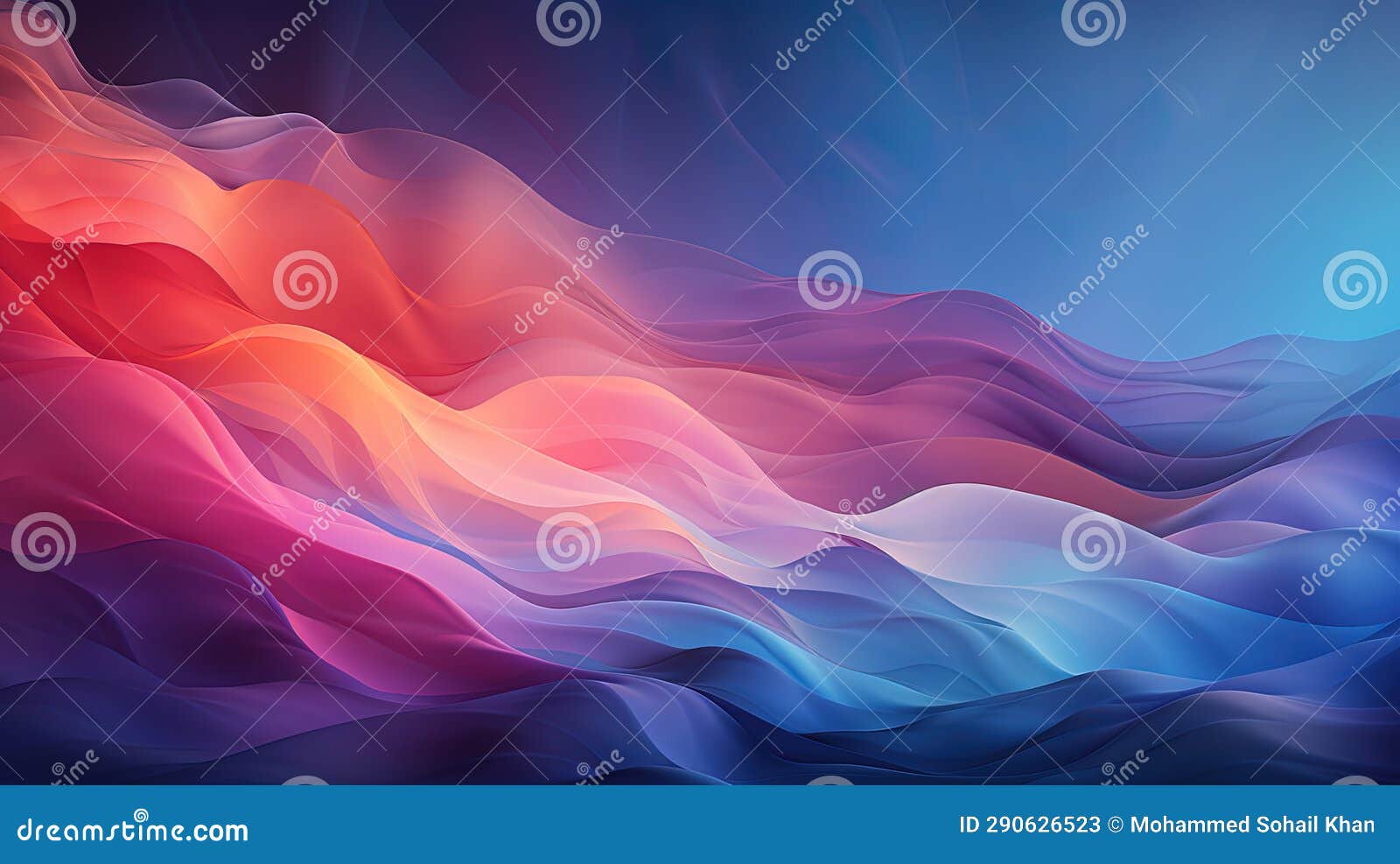 Realistic Abstract Pink and Cyan Paint Liquid Wavy Pattern Background ...