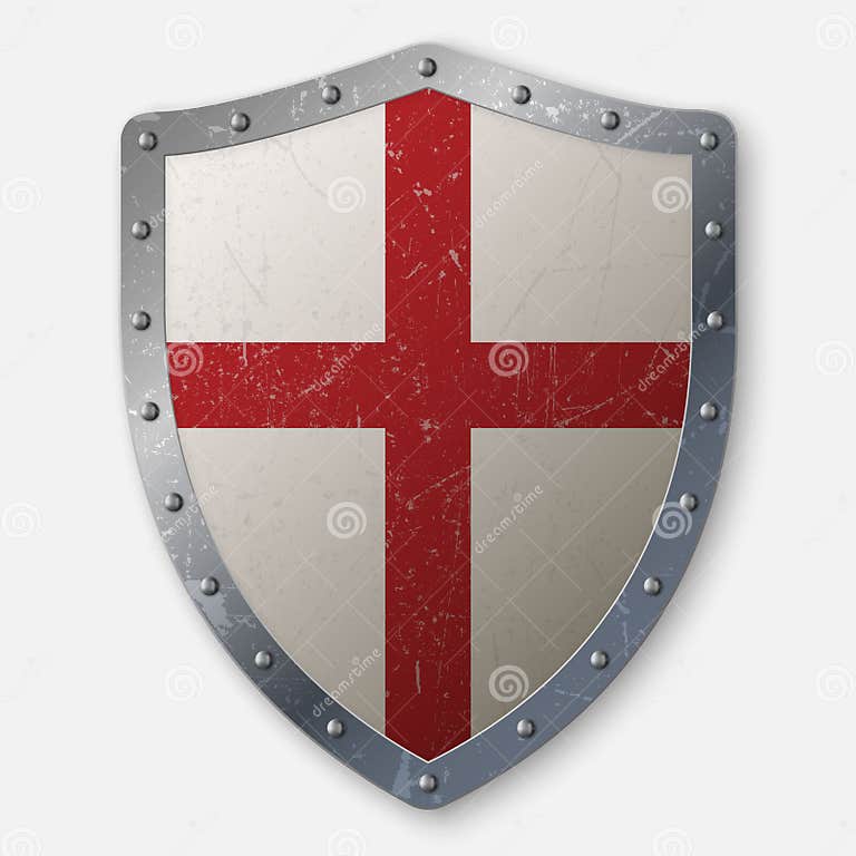 Crusaders Shield Vector Illustration Stock Vector - Illustration of ...