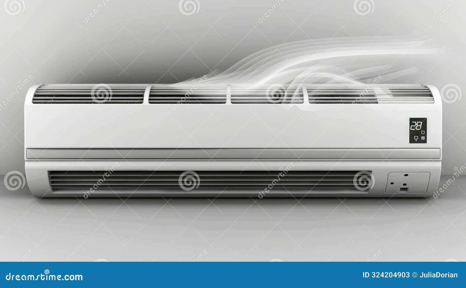 Realistic Air Conditioning Split System Mockup for Climate Control in ...