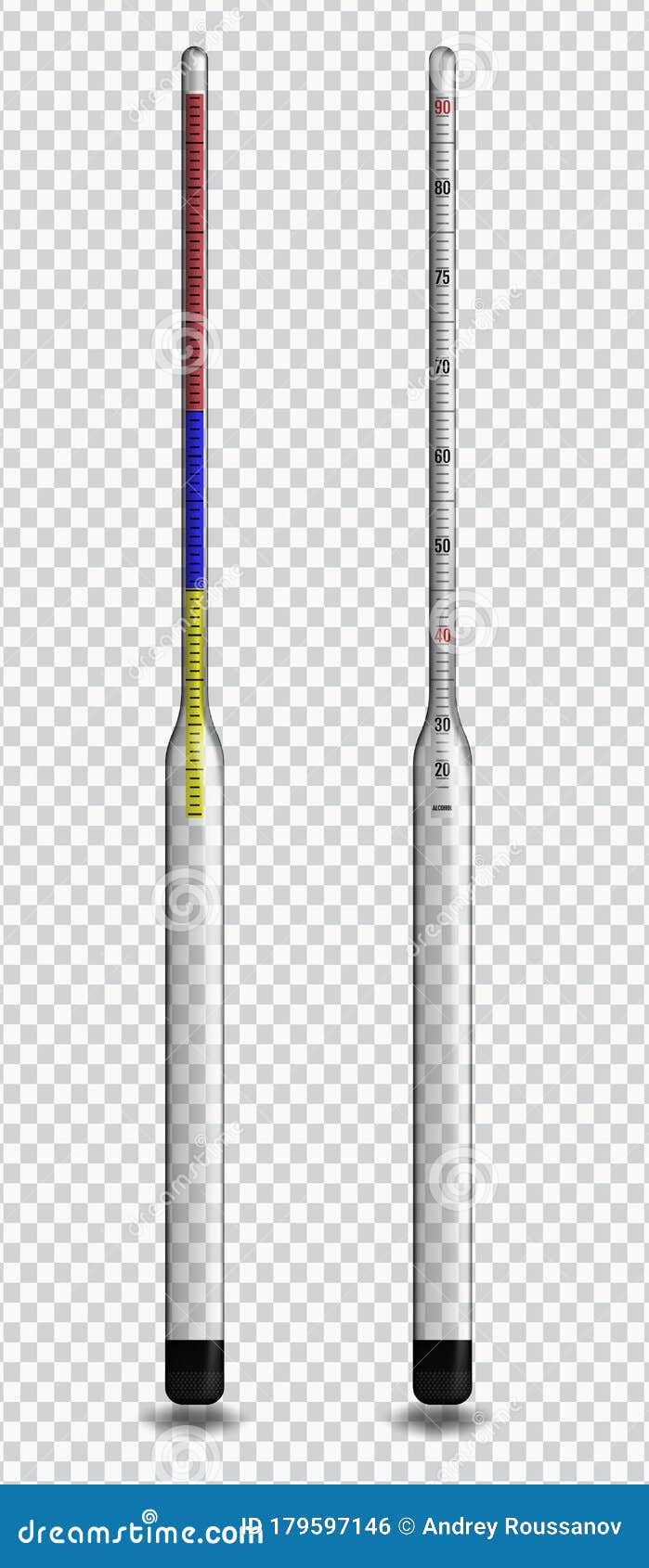 Realistic Alcohol Meter. Vector Illustration Stock Vector ...