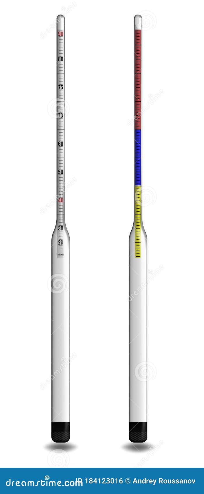Realistic Alcohol Meter. Vector Illustration Stock Vector ...