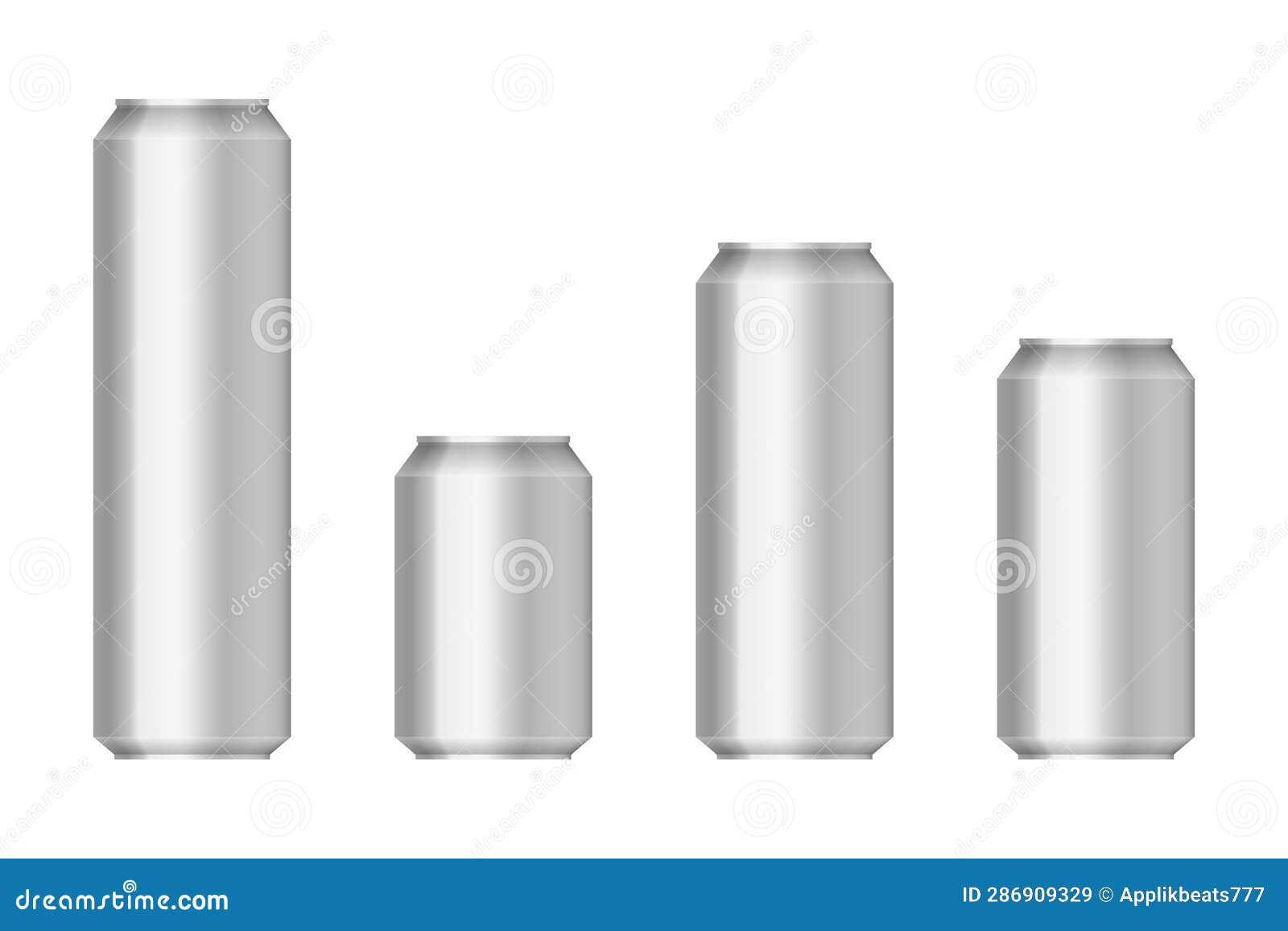 Realistic Aluminium Can Vector Illustration Stock Vector - Illustration ...