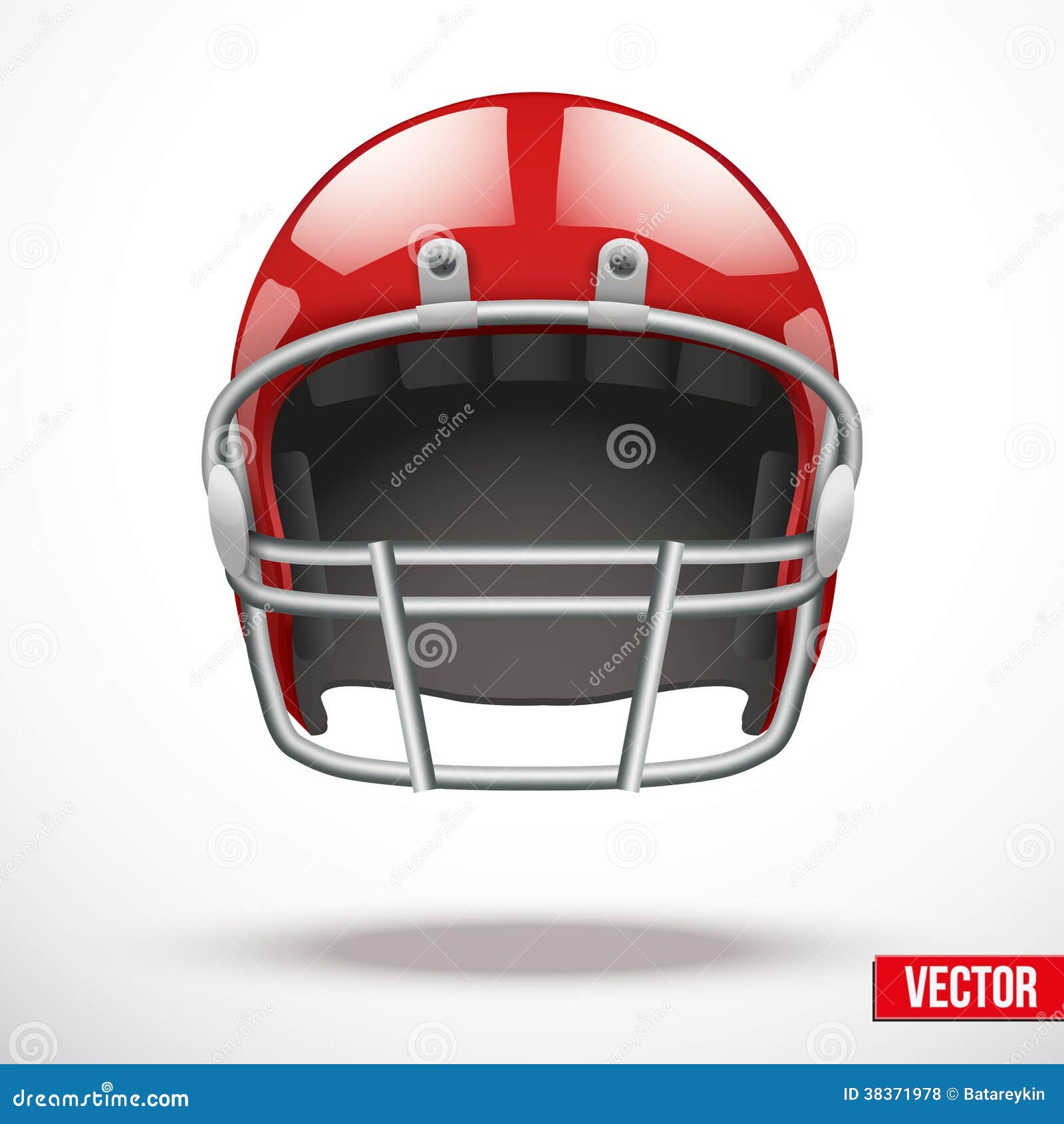 Football Helmet Silhouette Front View